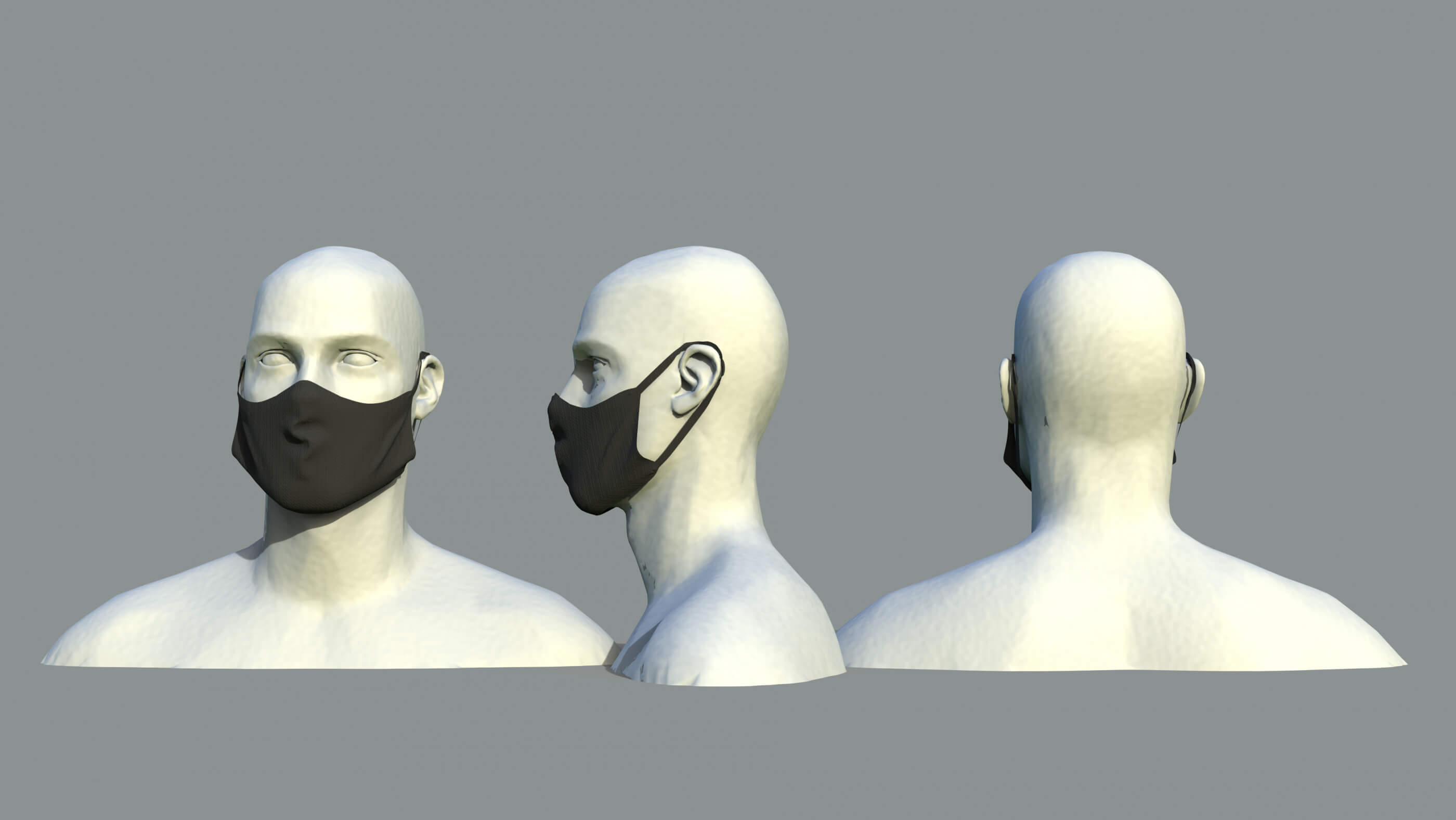 Face Mask Collection Vol 1 - 3D Model by netleon