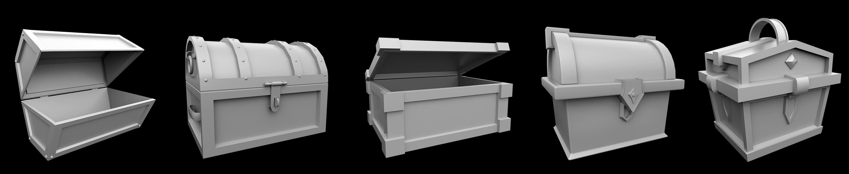 Fantasy Crate Base Mesh - 3D Model by netleon