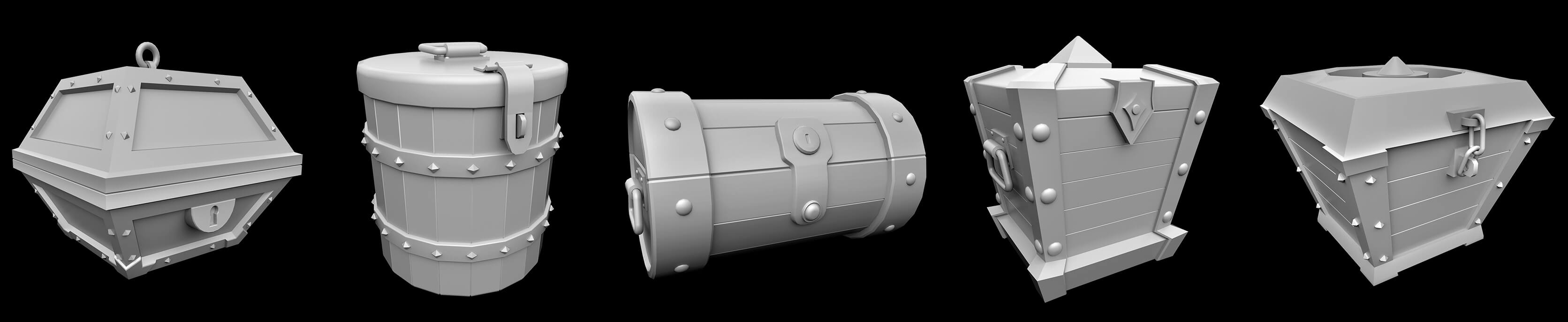 Fantasy Crate Base Mesh - 3D Model by netleon