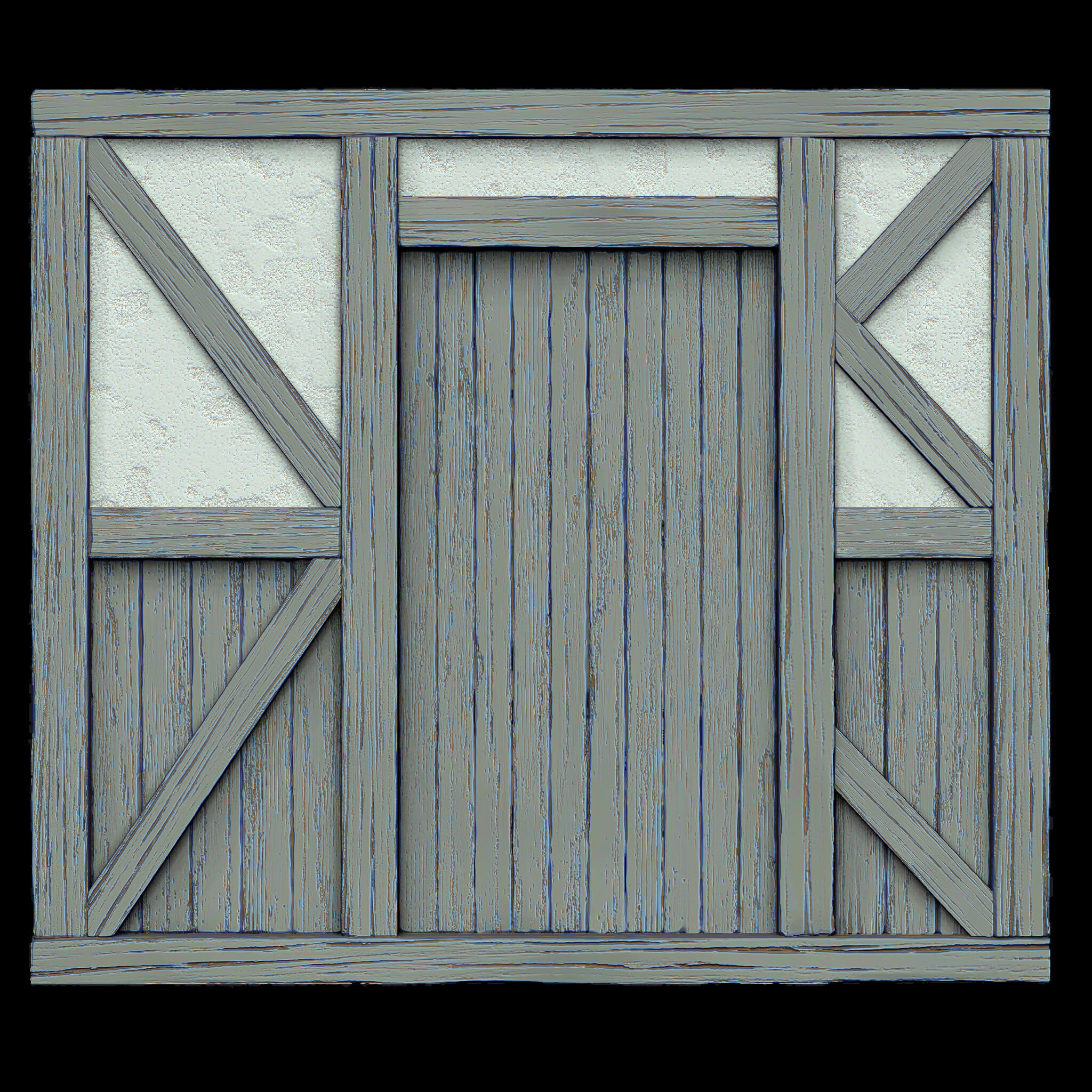 Medieval Wall 3D Render, Digital Art by netleon