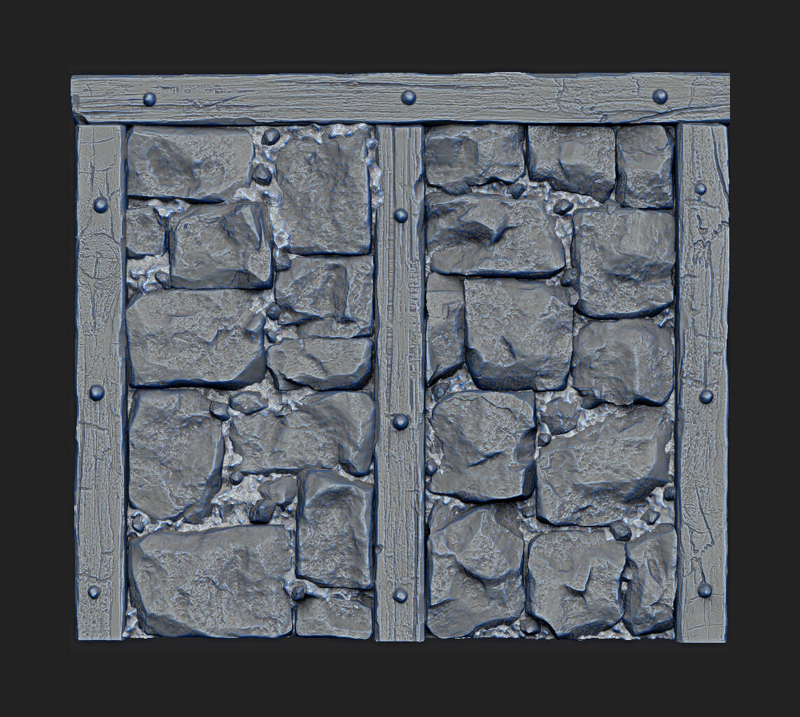 Medieval Wall 3D Render, Digital Art by netleon