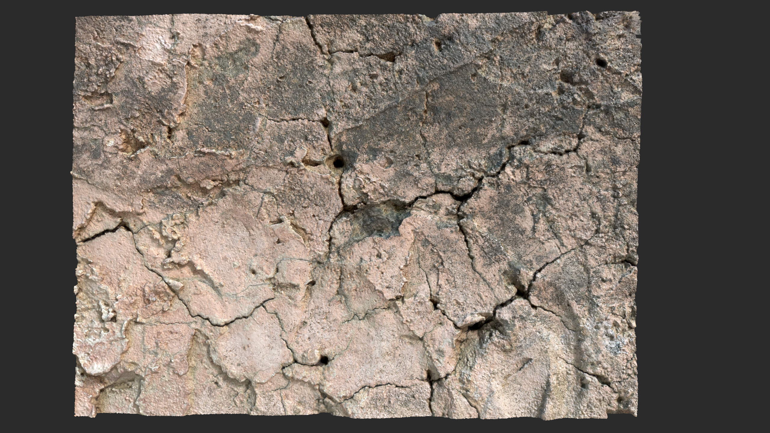 Mud Wall - Photogrammetry 3D Render, Digital Art by netleon