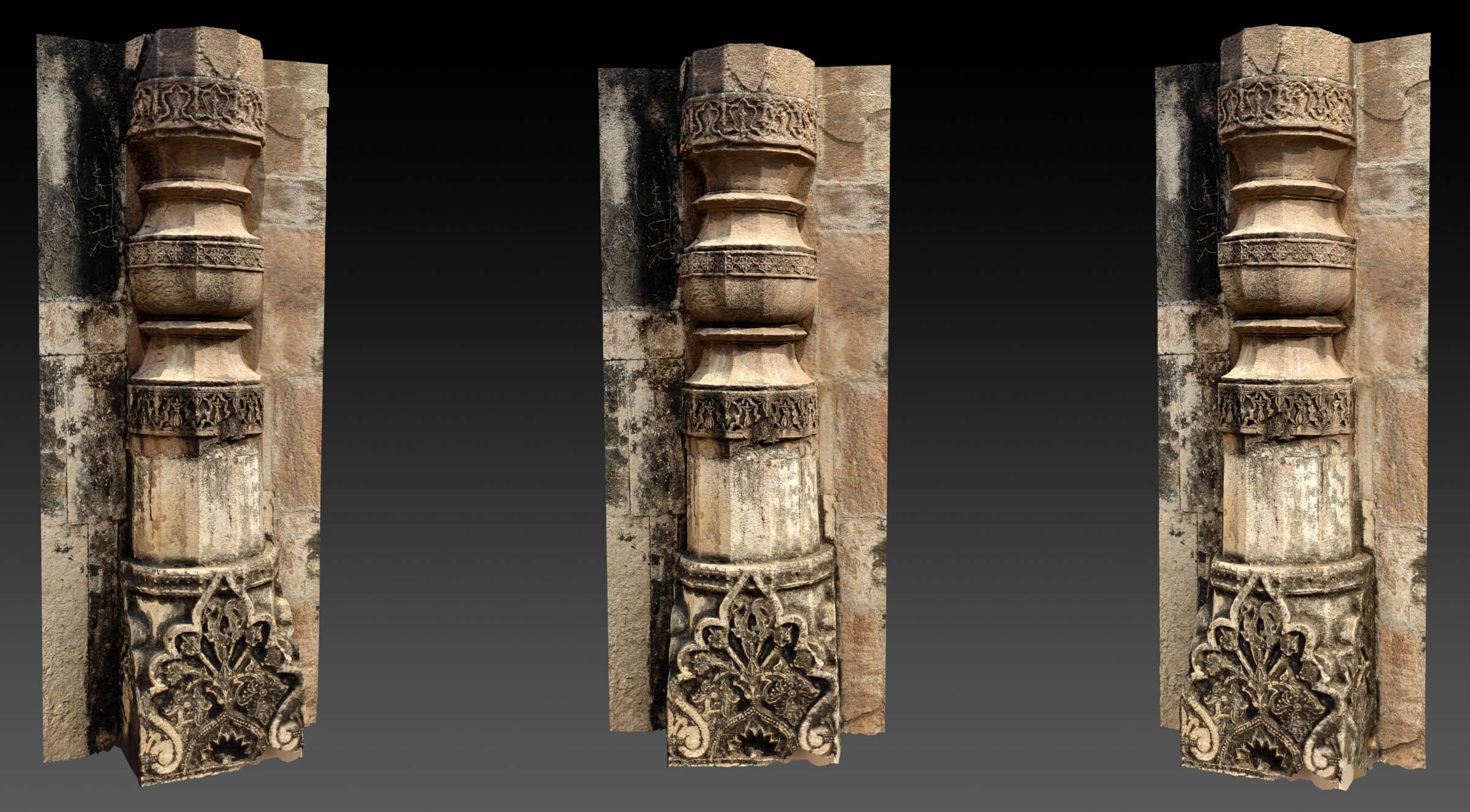 Scanned Stone Pillar 3D Render, Digital Art by netleon