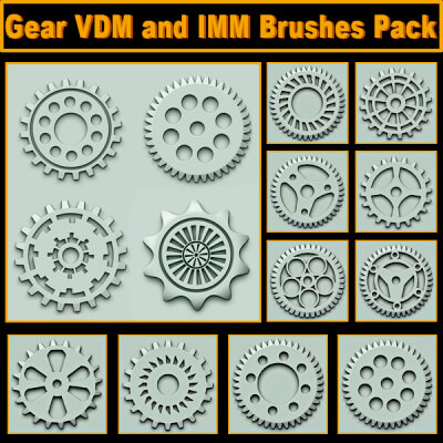 Gear VDM and IMM Brushes Pack - Brush or Tool by netleon
