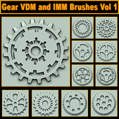 Gear VDM and IMM Brushes Vol 1 - Brush or Tool by netleon