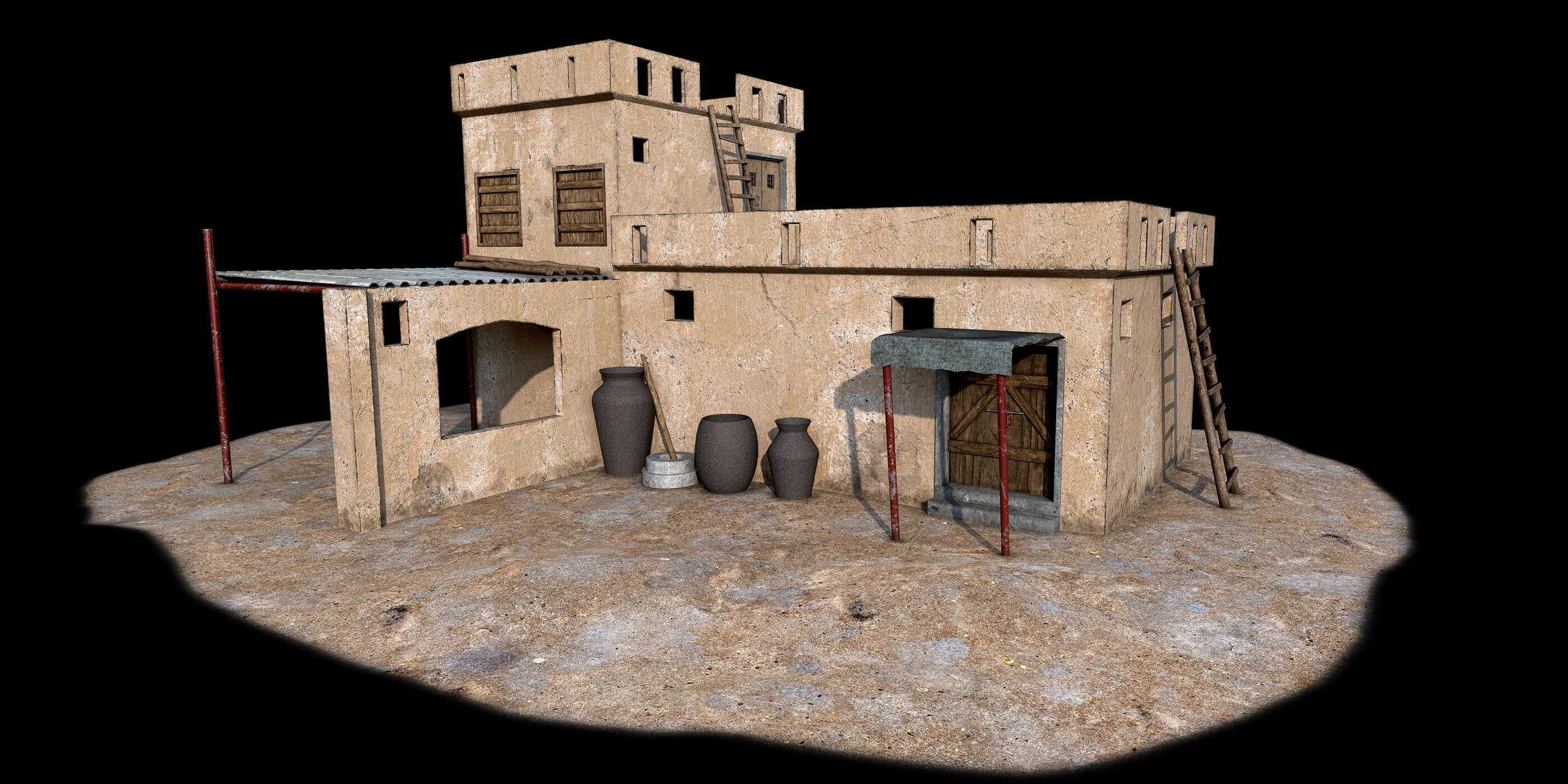 House Game Ready 6 - 3D Model by netleon