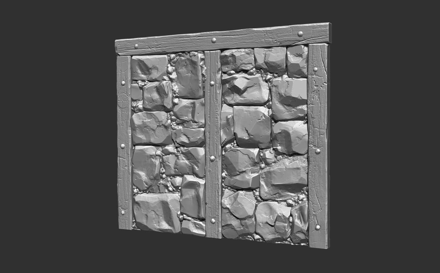 Medieval Wall 1 - 3D Model by netleon