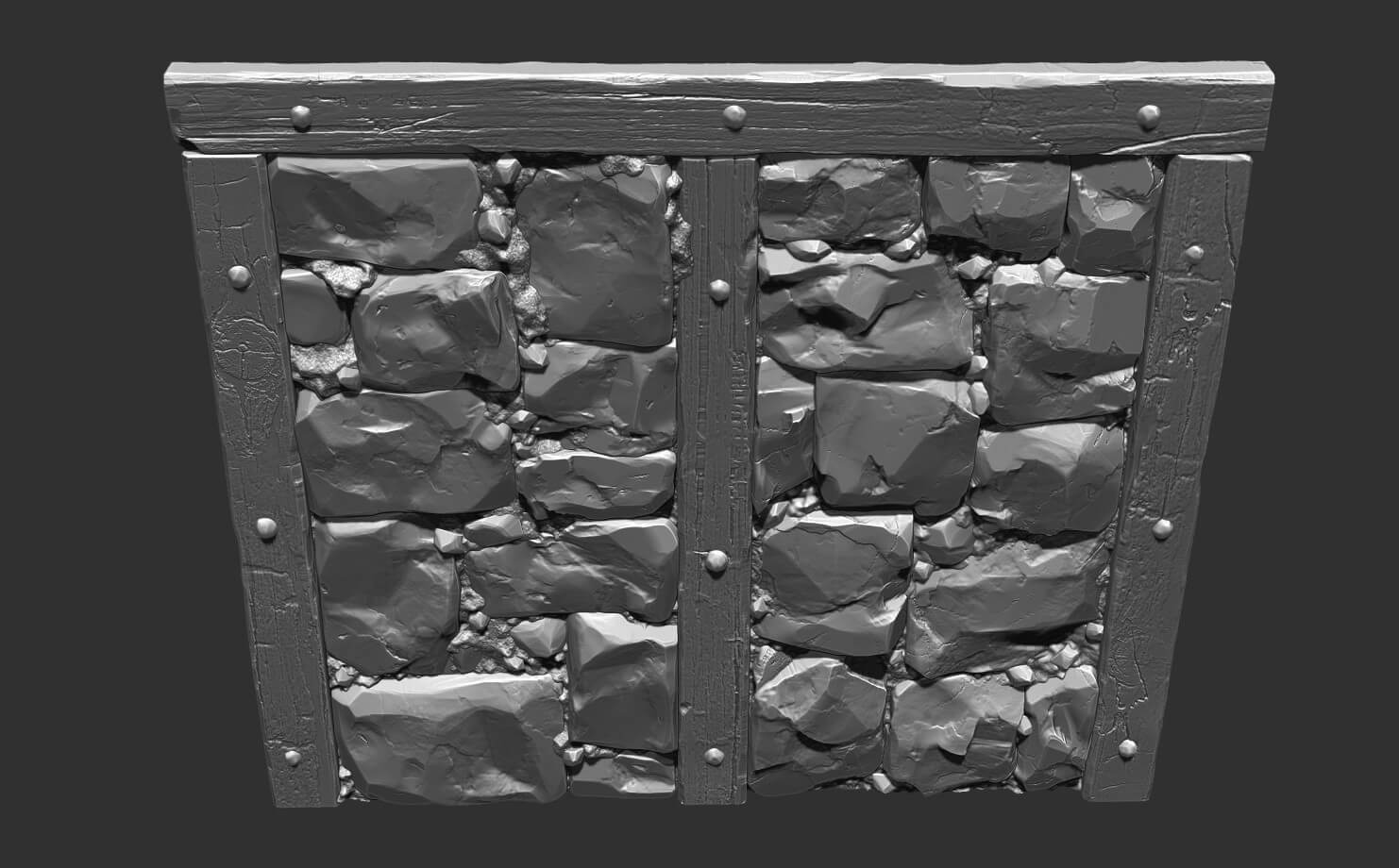 Medieval Wall 1 - 3D Model by netleon