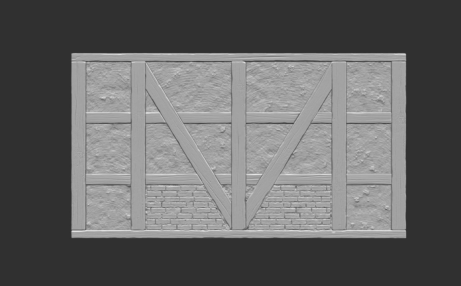Medieval Wall 5 - 3D Model by netleon