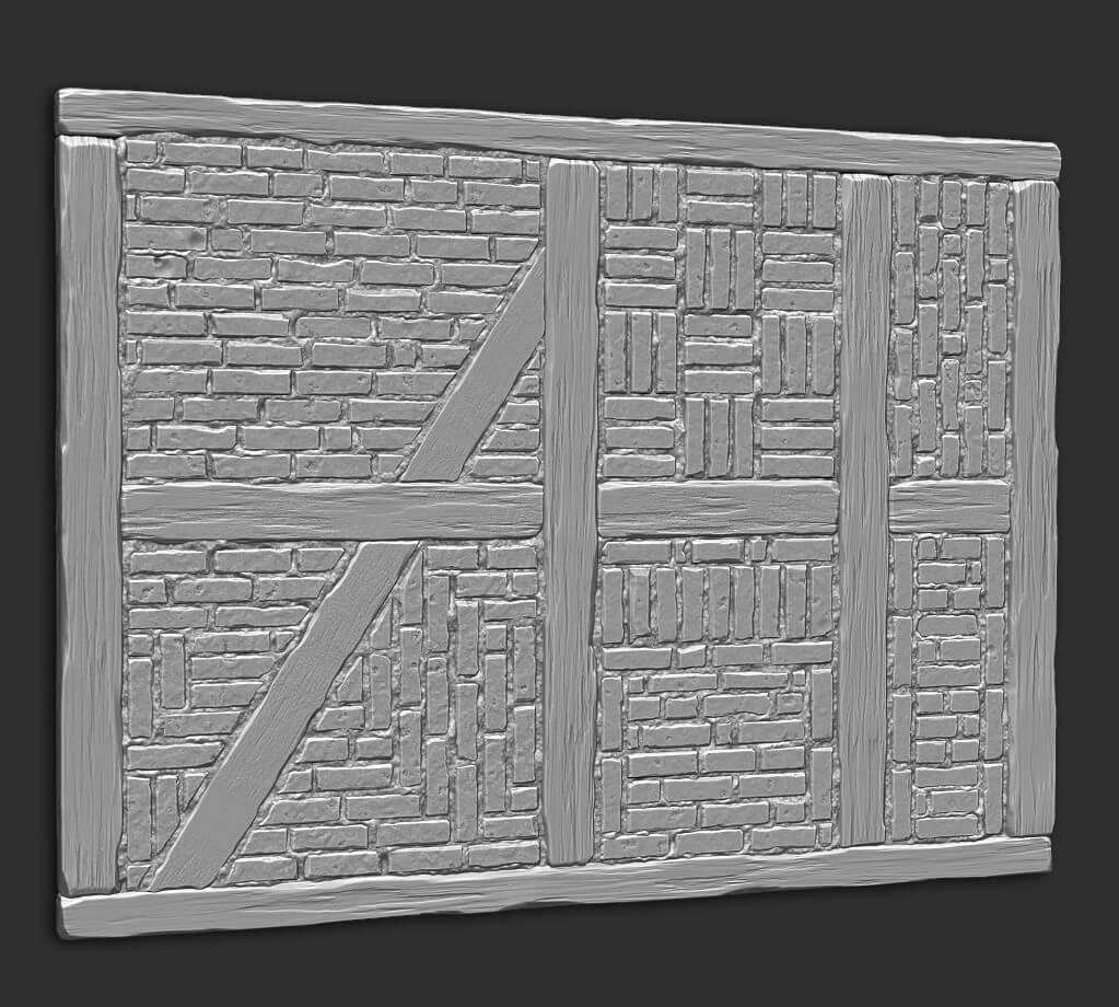Medieval Wall 6 - 3D Model by netleon