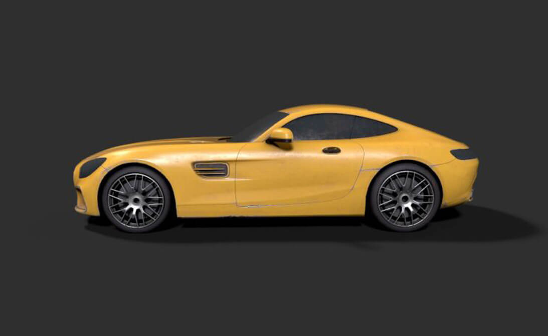 Mercedes AMG GT - 3D Model by netleon