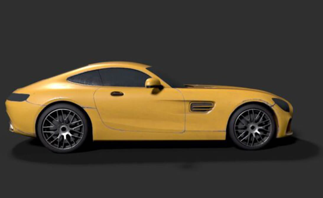 Mercedes AMG GT - 3D Model by netleon
