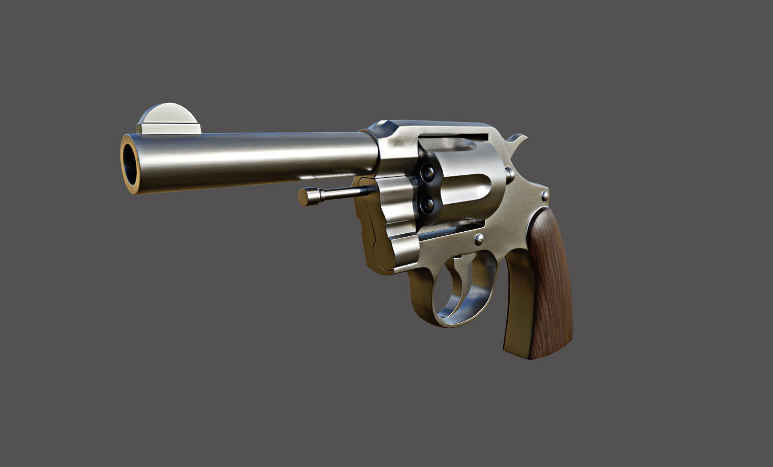 Revolver High Poly 1 - 3D Model by netleon