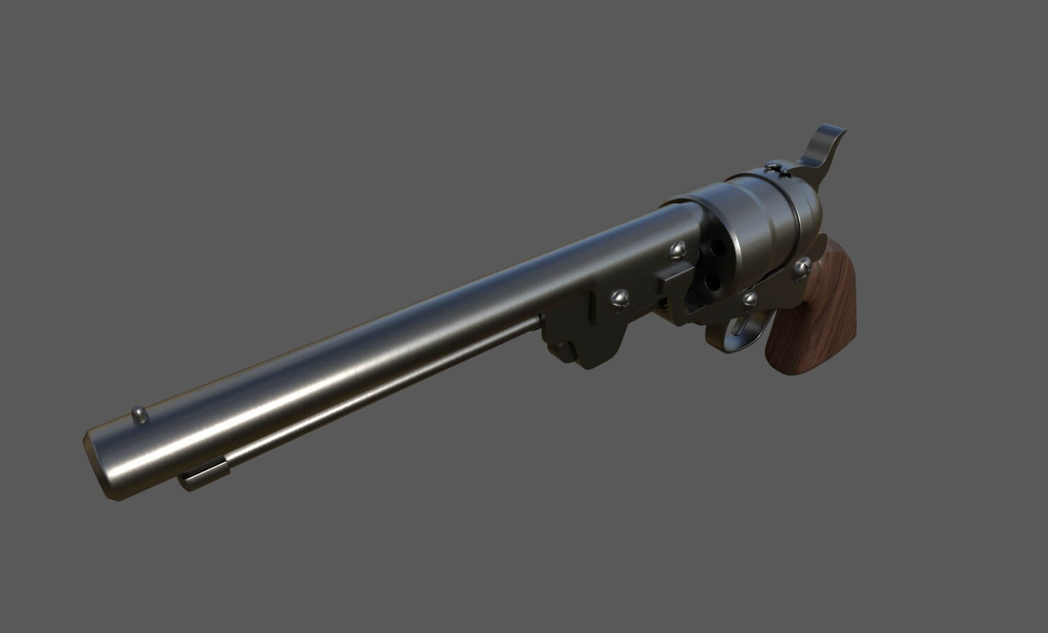 Revolver High Poly 2 - 3D Model by netleon