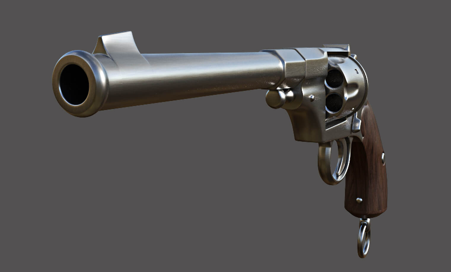 Revolver High Poly 3 - 3D Model by netleon