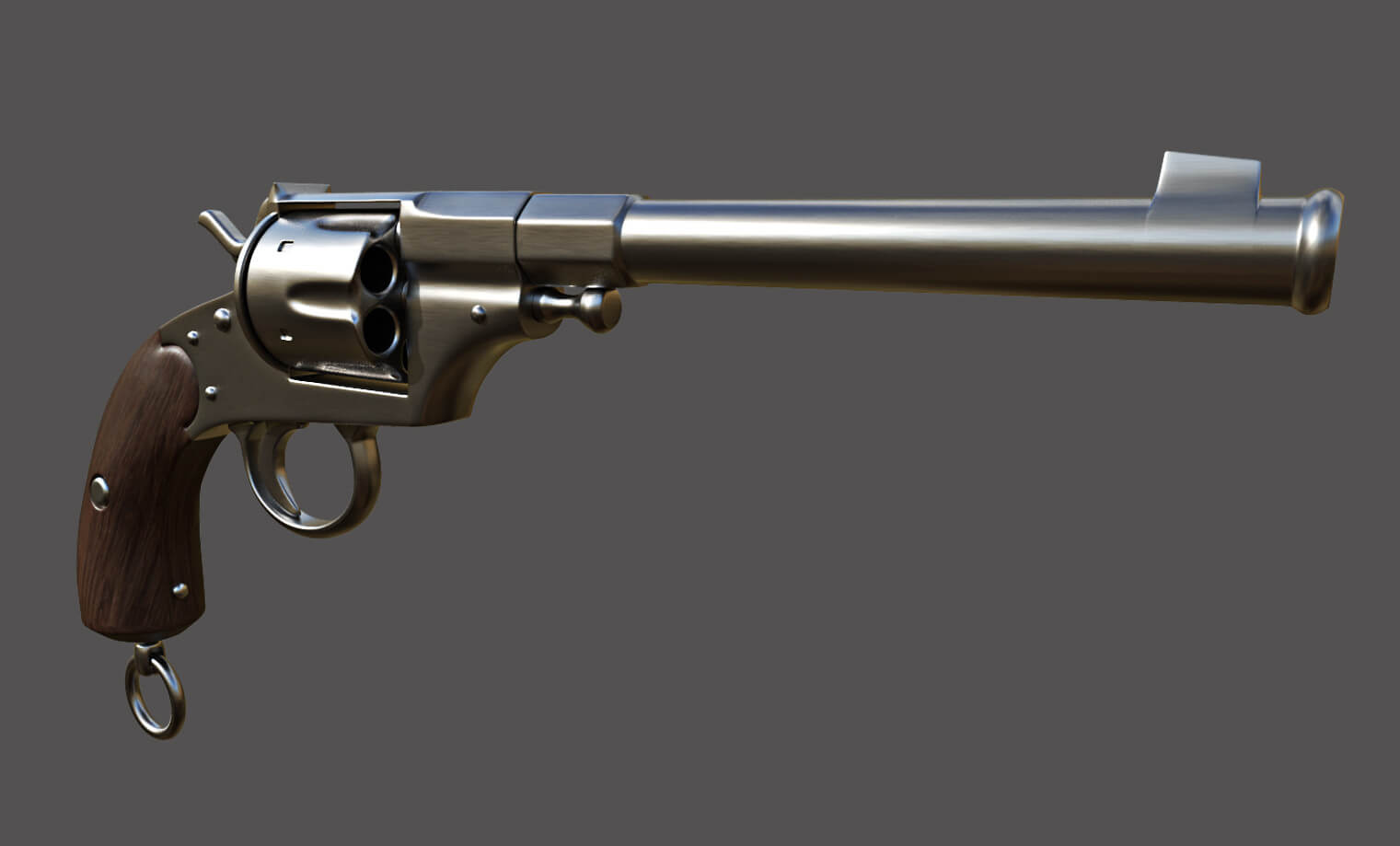 Revolver High Poly 3 - 3D Model by netleon
