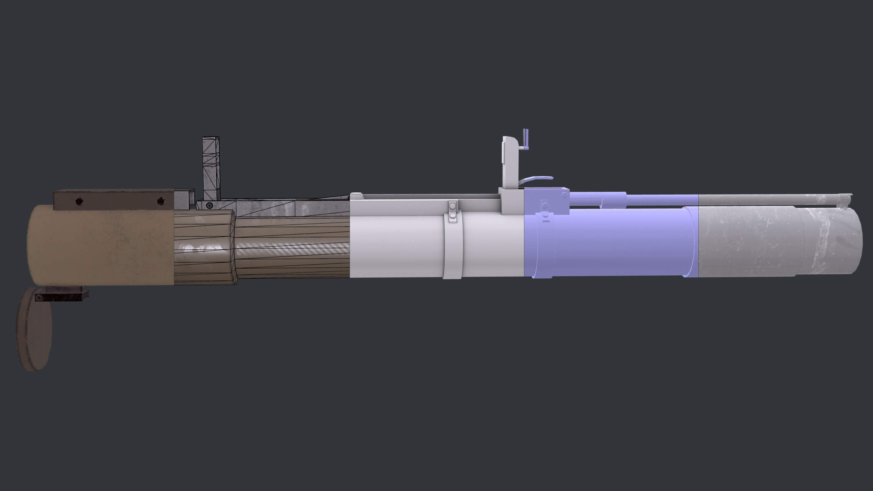 Rocket Launcher 9 - 3D Model by netleon