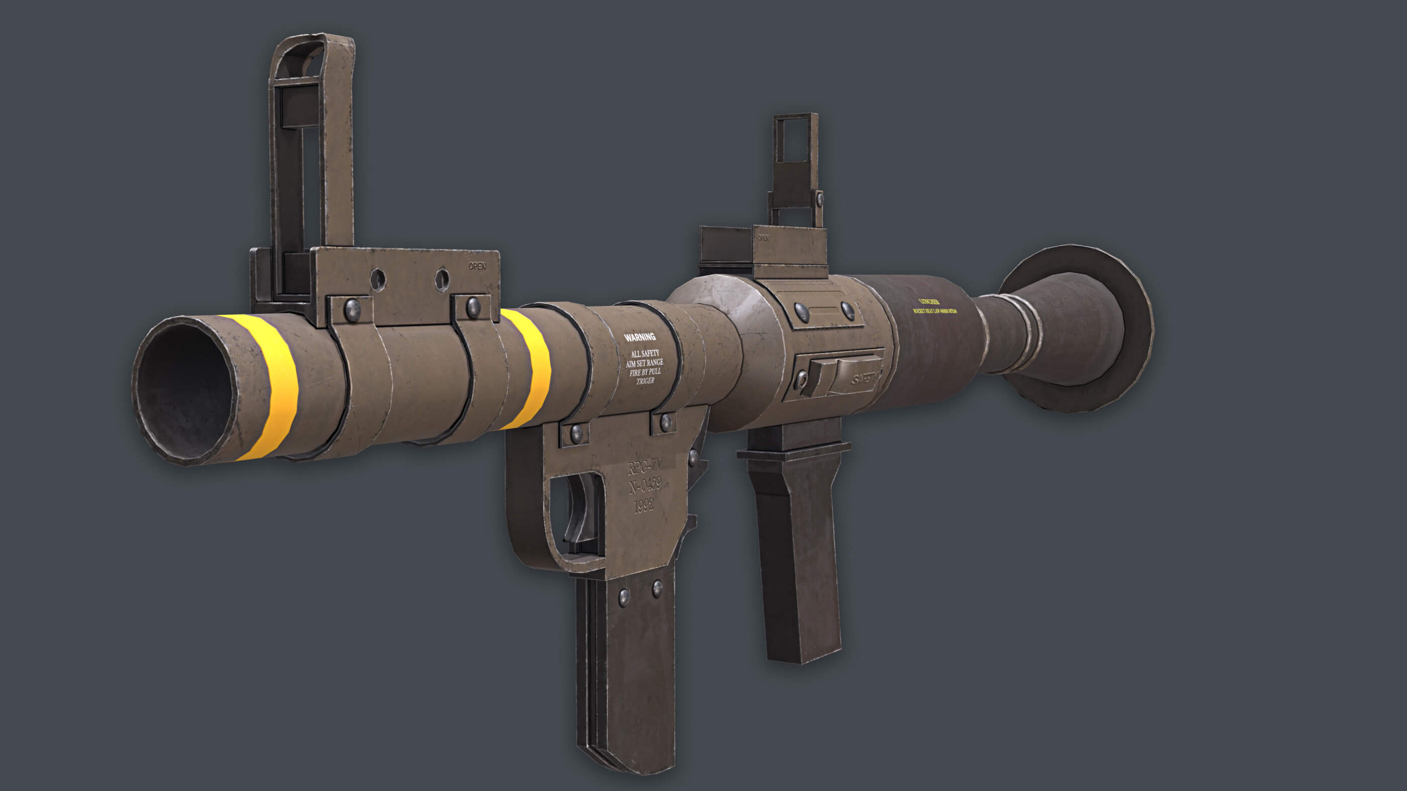 Rocket Launcher 1 - 3D Model by netleon