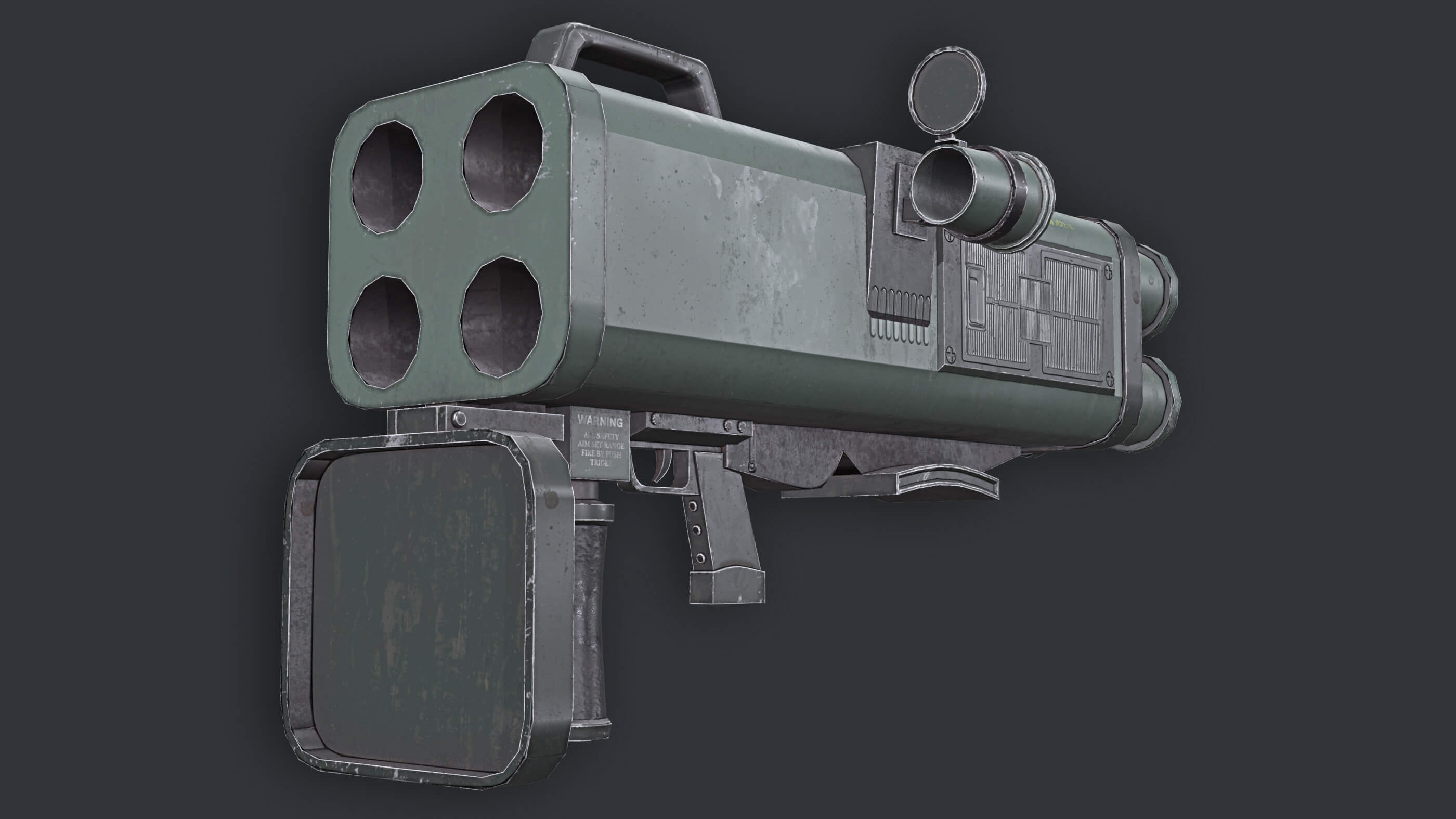 Rocket Launcher 6 - 3D Model by netleon
