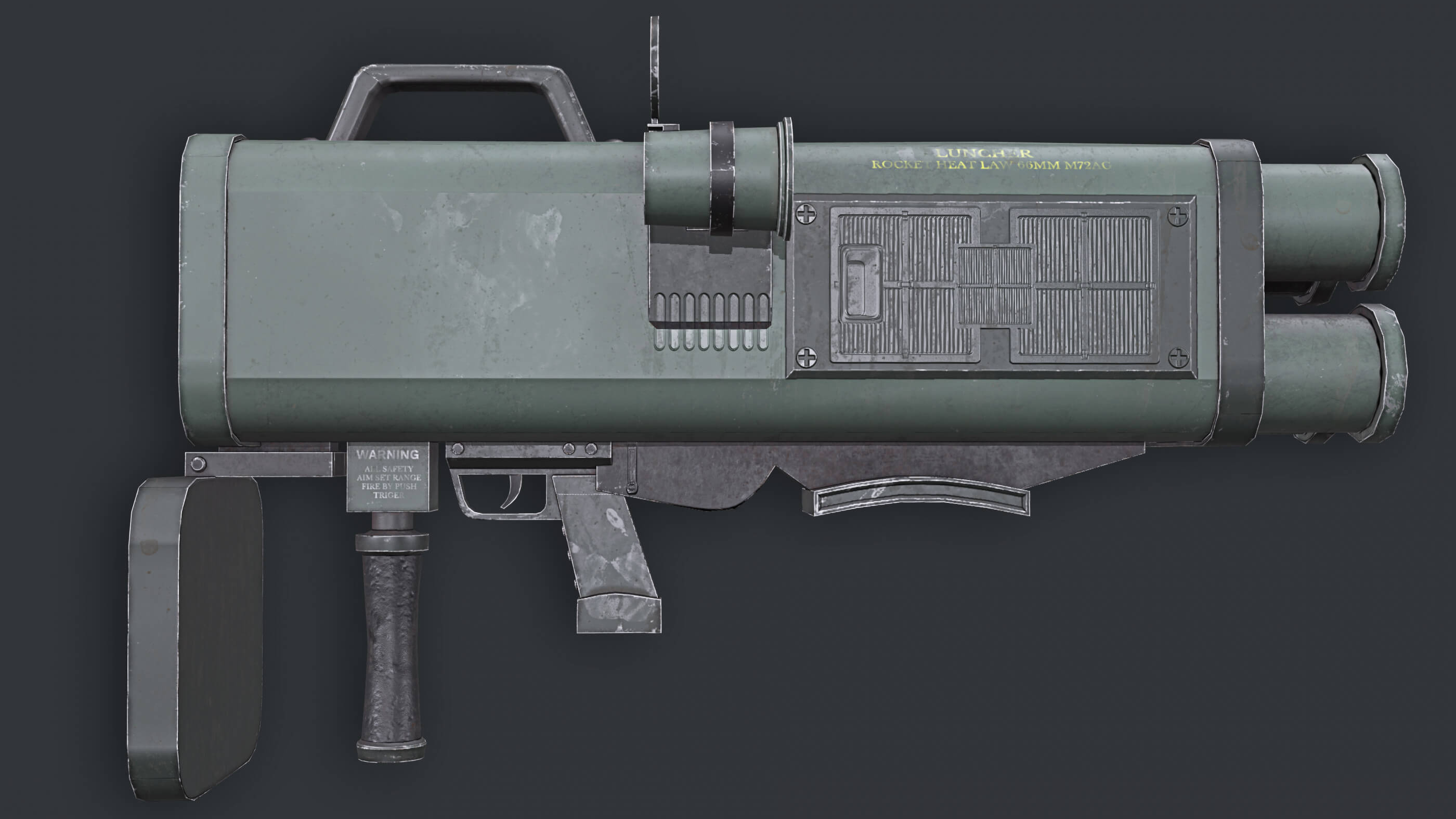 Rocket Launcher 6 - 3D Model by netleon