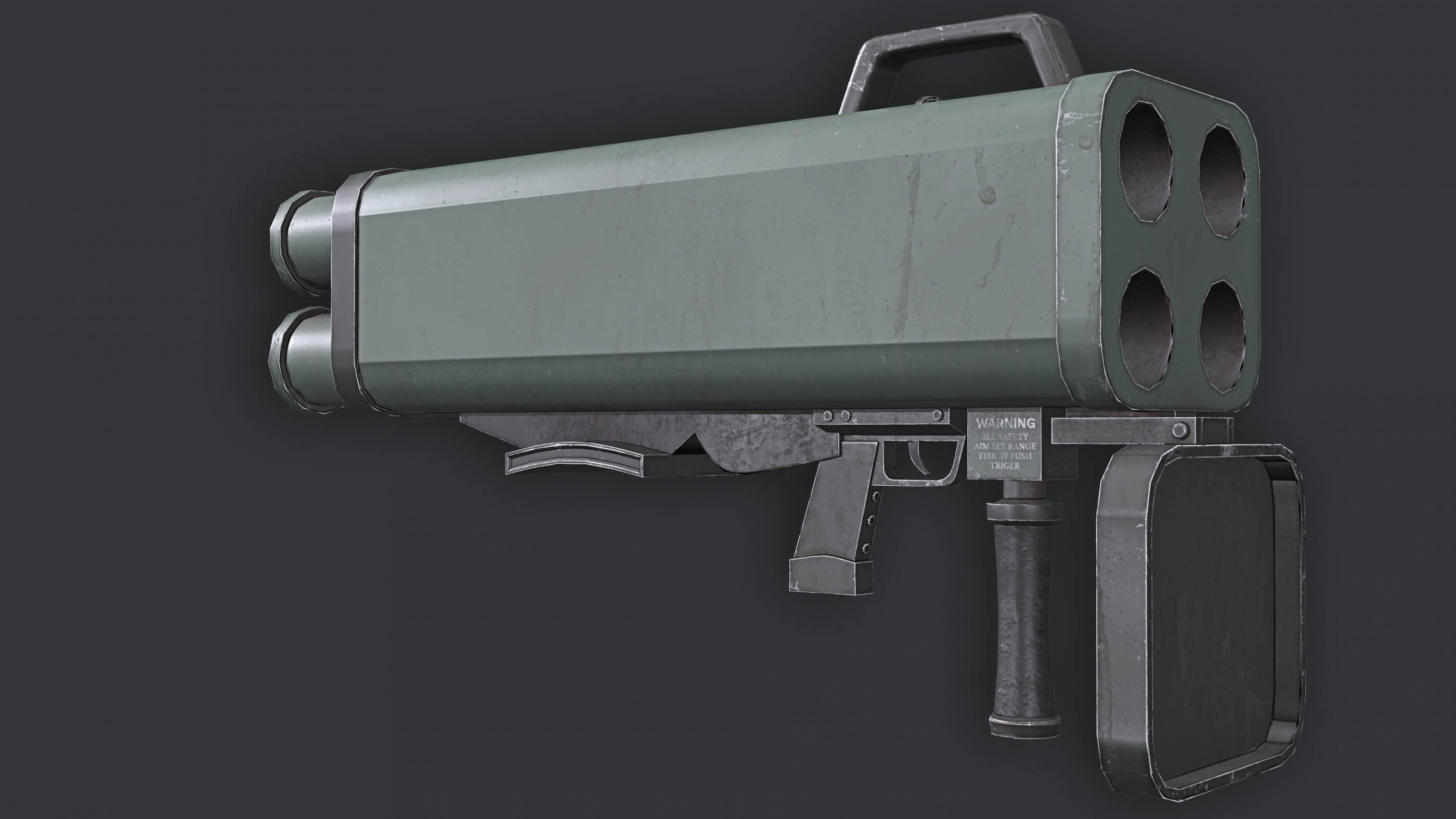Rocket Launcher 6 - 3D Model by netleon