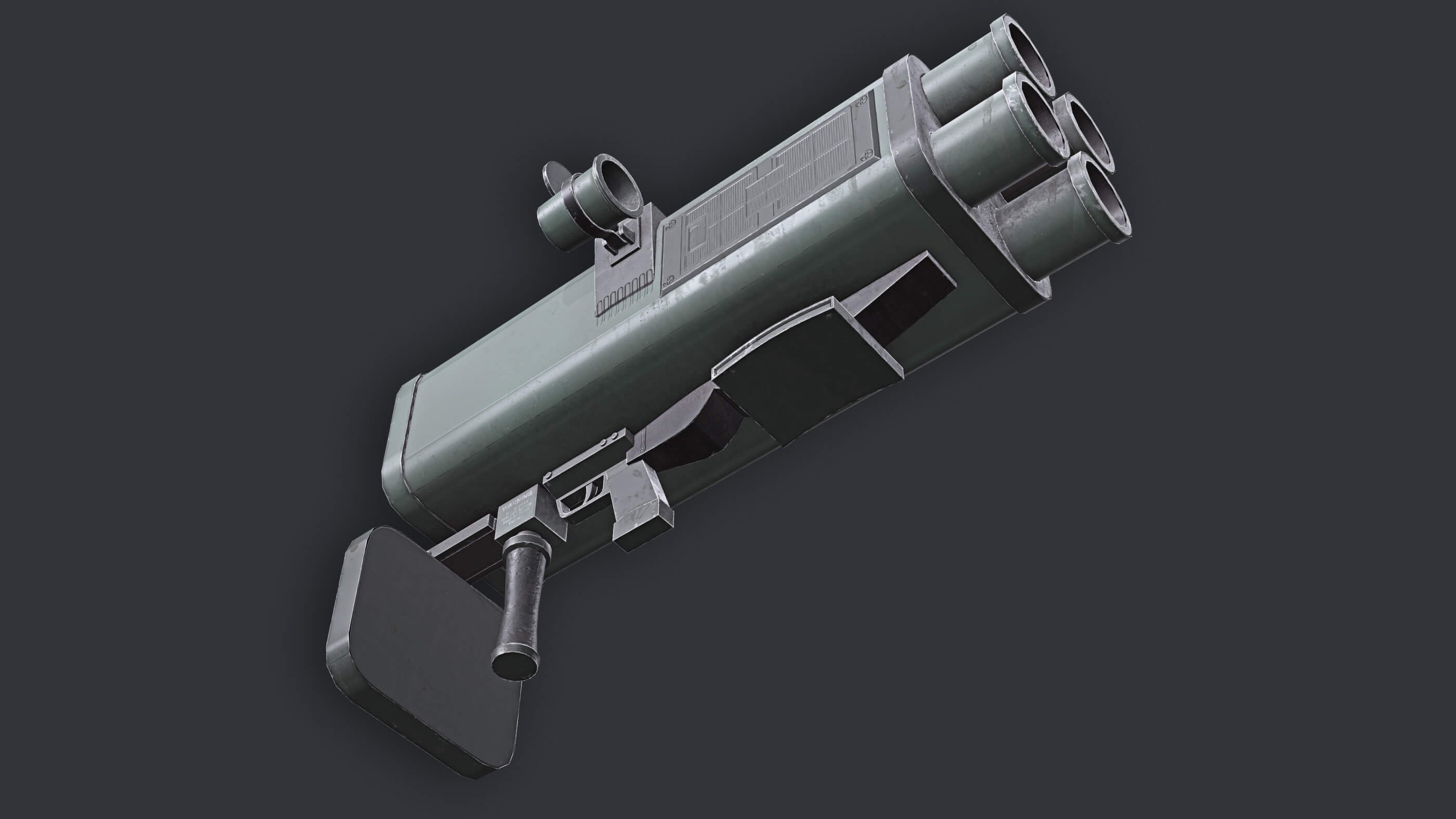 Rocket Launcher 6 - 3D Model by netleon