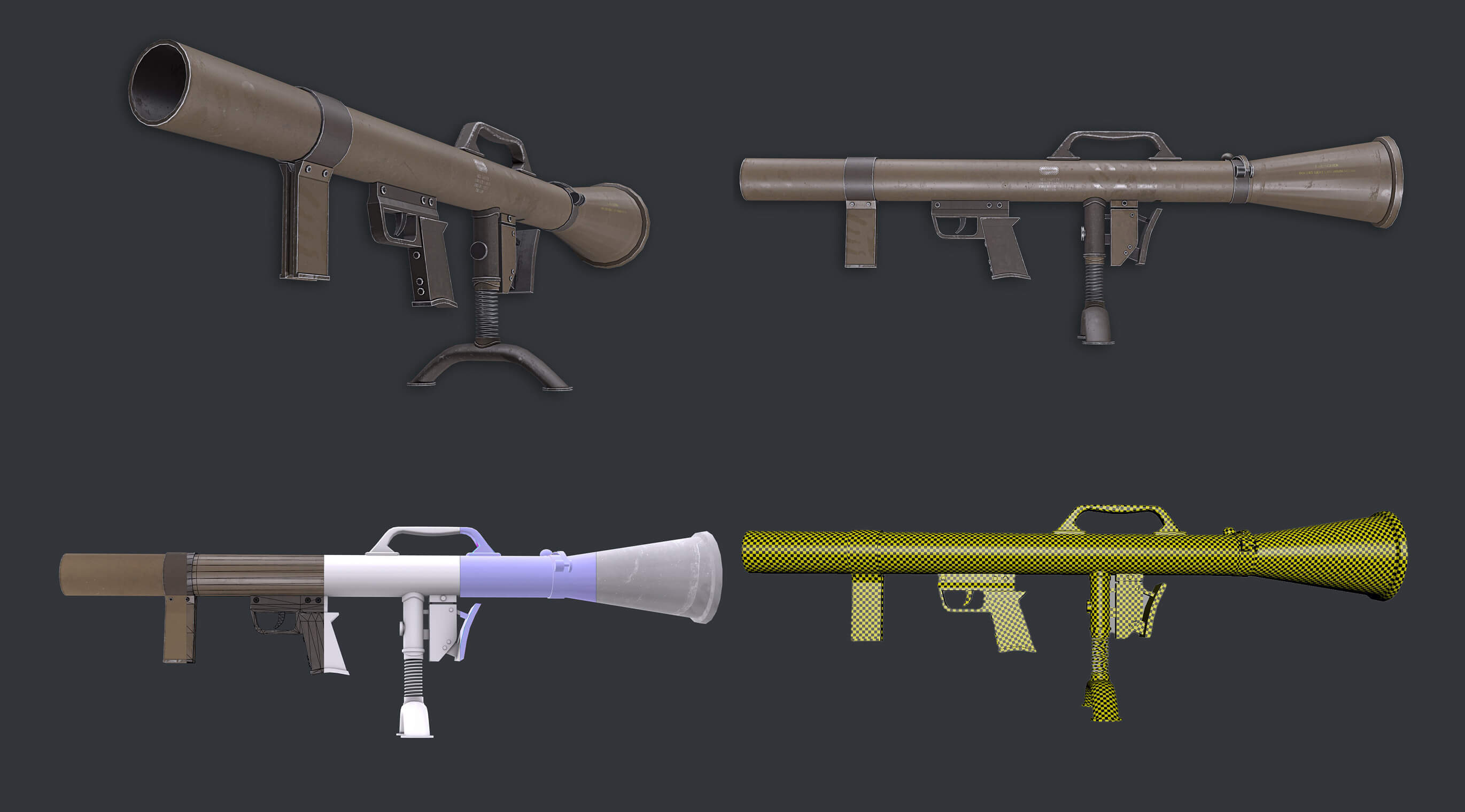 Rocket Launcher Pack - 3D Model by netleon