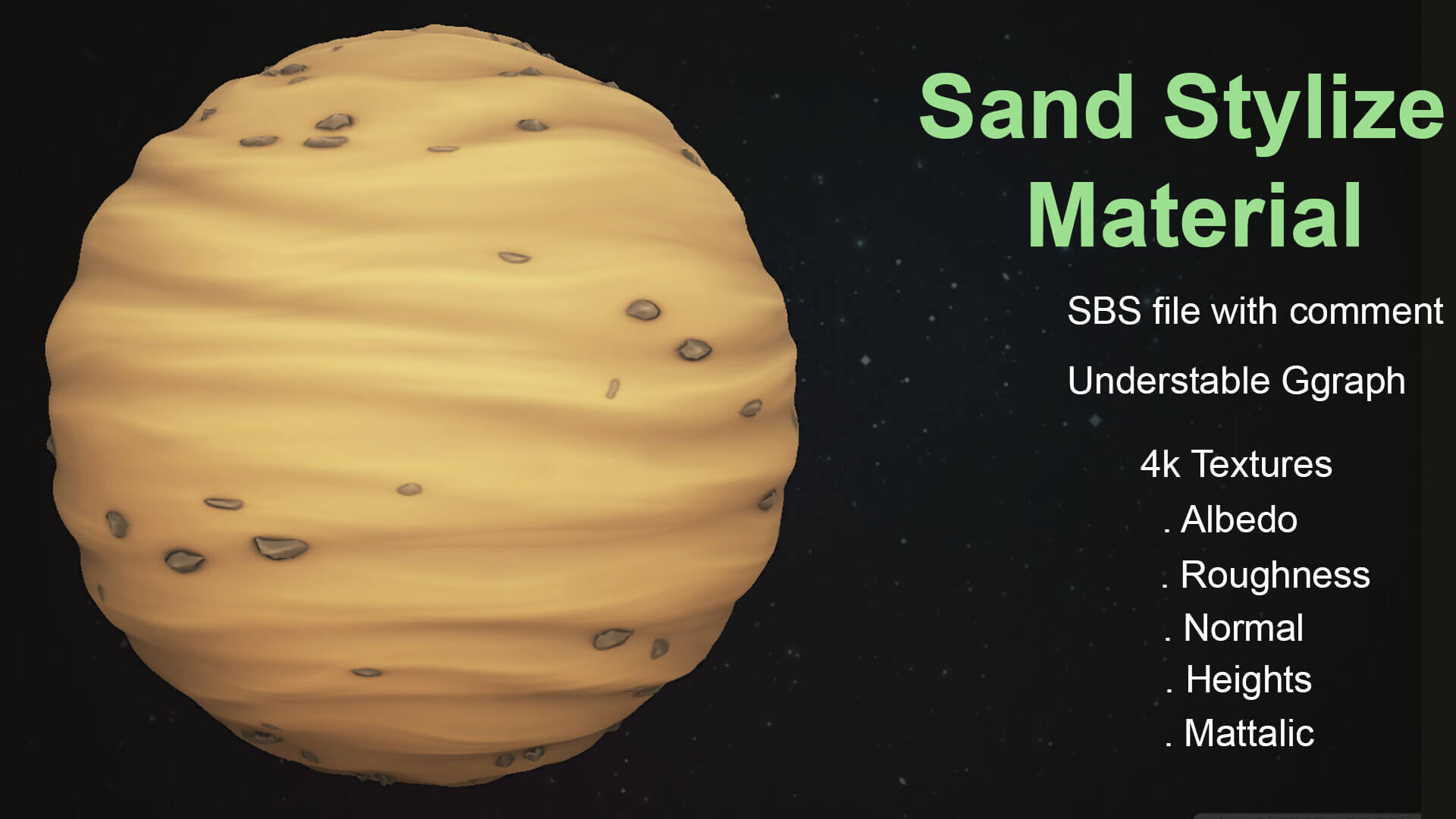 Sand Stylize Material for Substance Designer by netleon