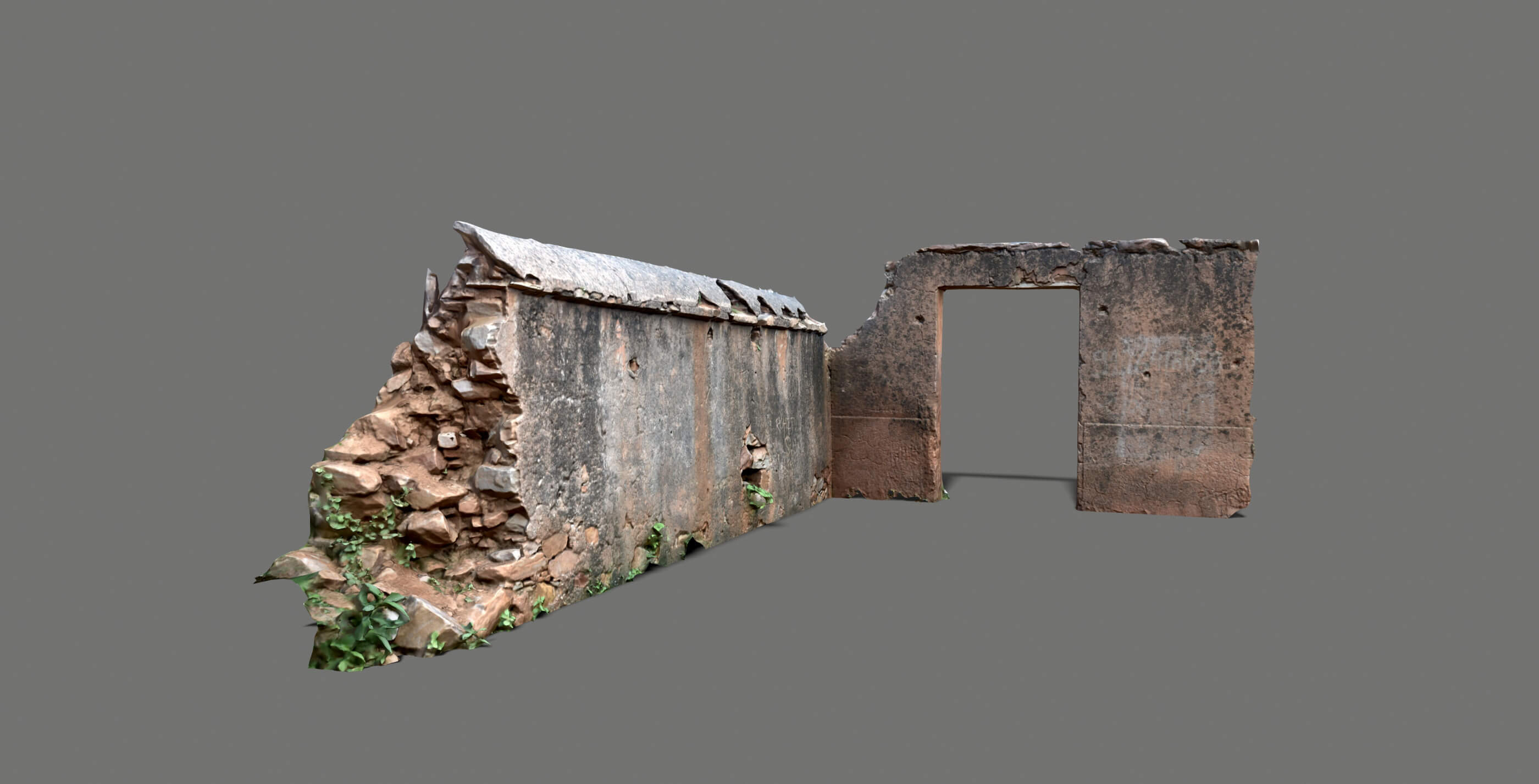 Scanned Broken Wall - 3D Model by netleon