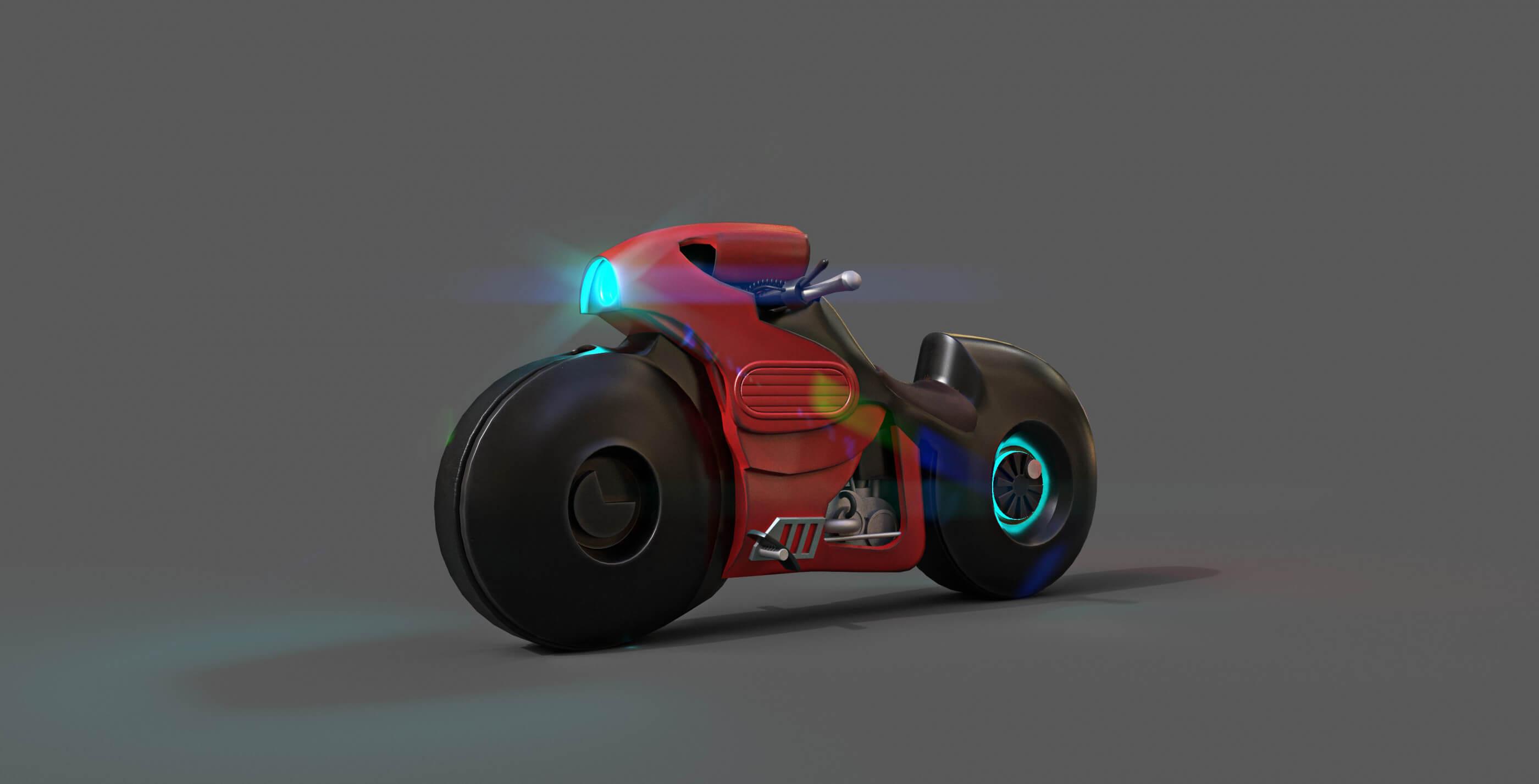 Sci-Fi Bike 2 3D Model by netleon