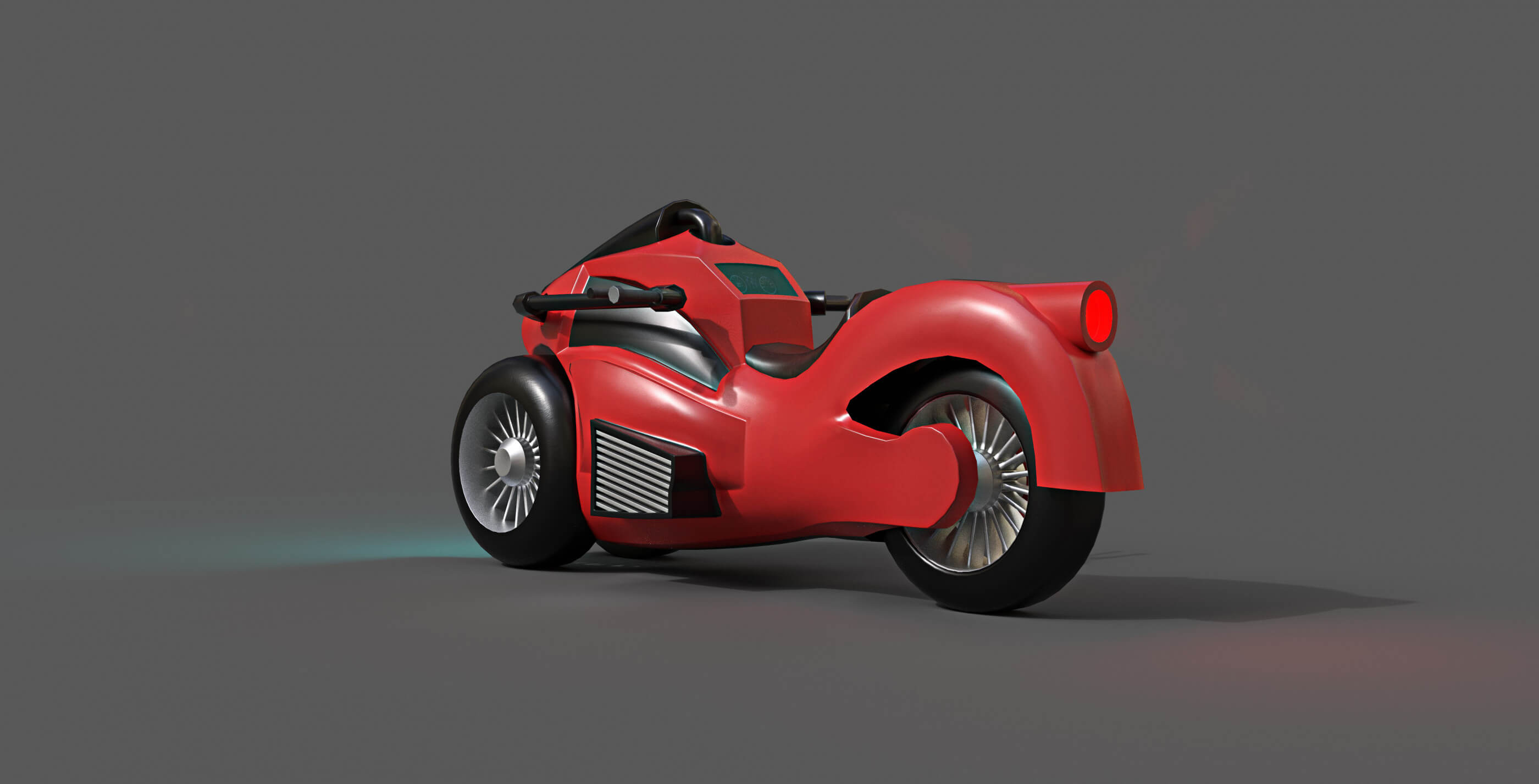 Sci-Fi Bike 3 3D Model by netleon
