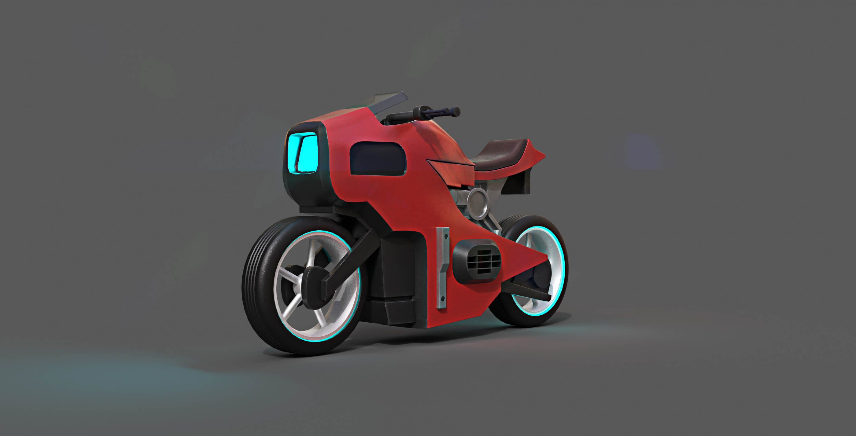 Sci-Fi Bike 4 3D Model by netleon