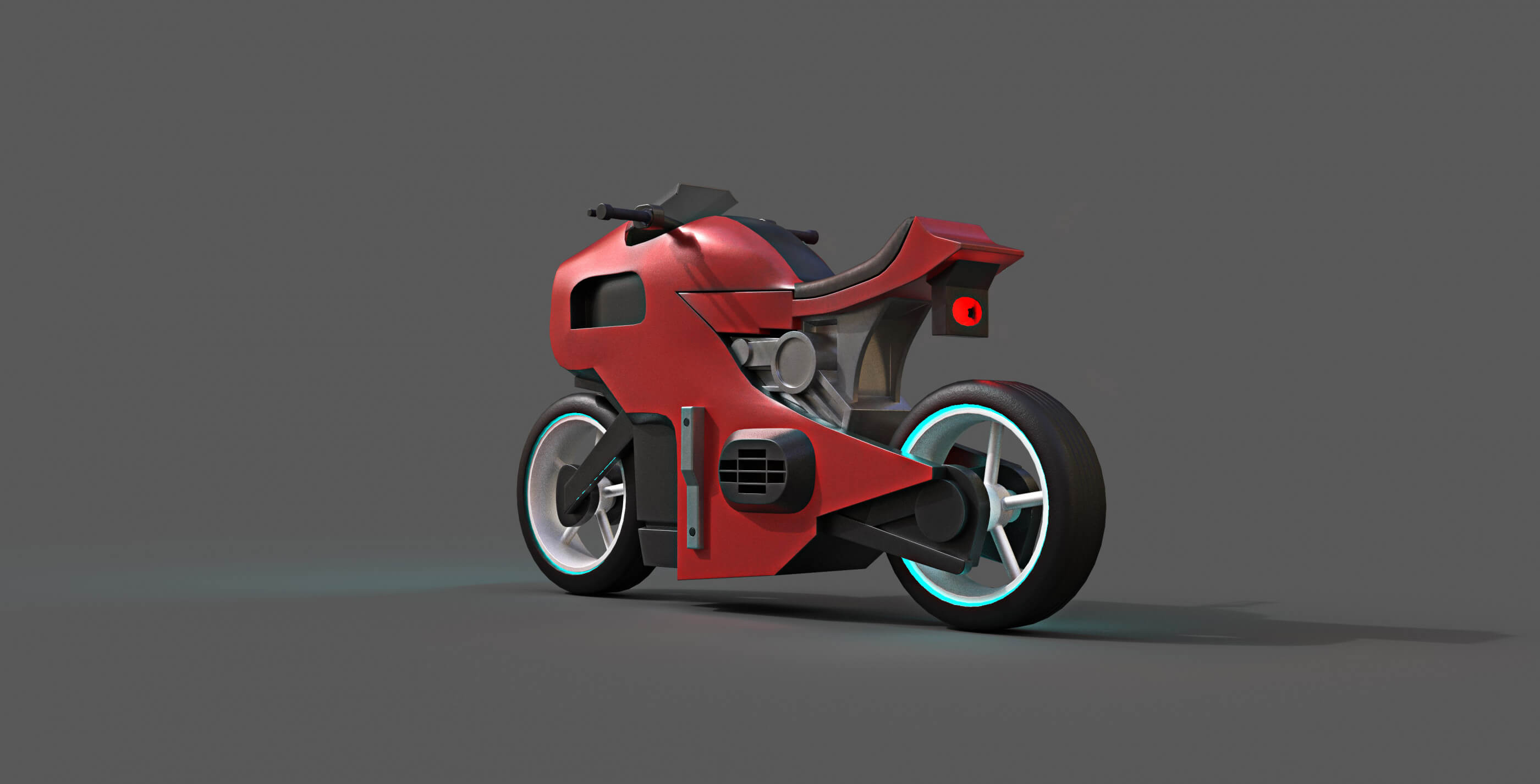 Sci-Fi Bike 4 3D Model by netleon