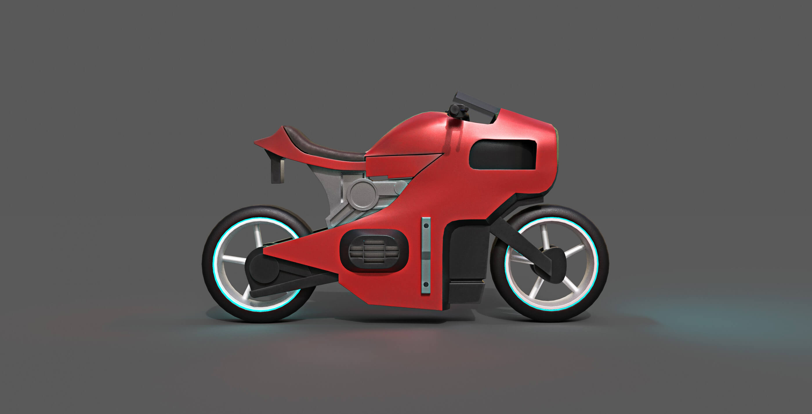 Sci-Fi Bike 4 3D Model by netleon