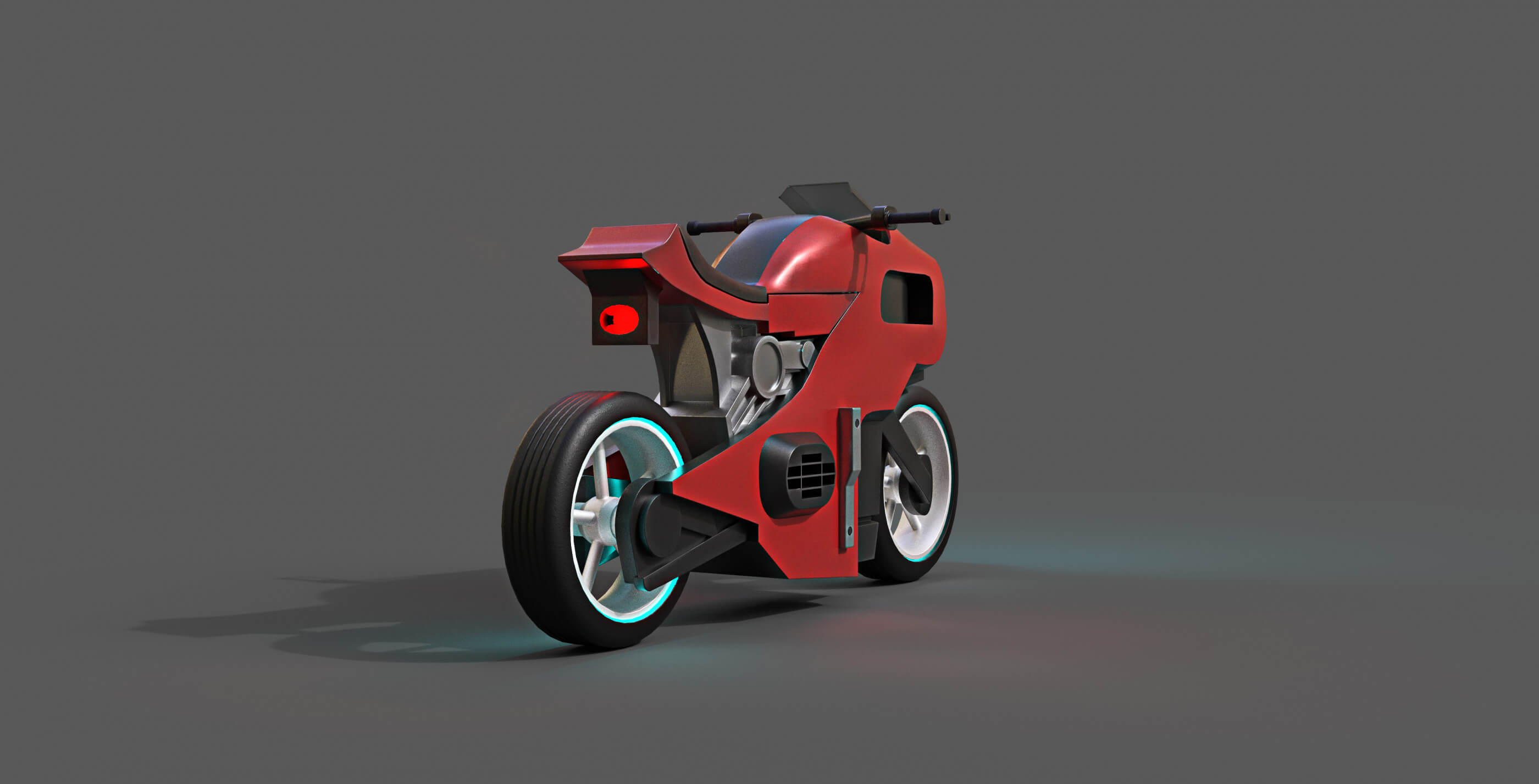 Sci-Fi Bike 4 3D Model by netleon