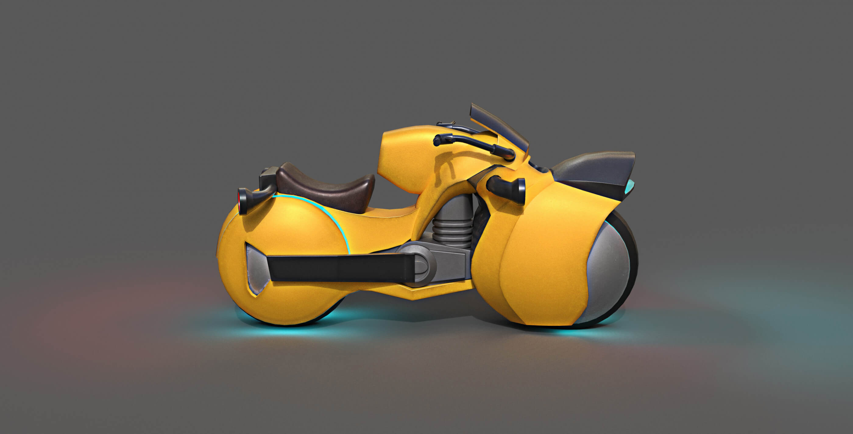 Sci-Fi Bike 5 3D Model by netleon