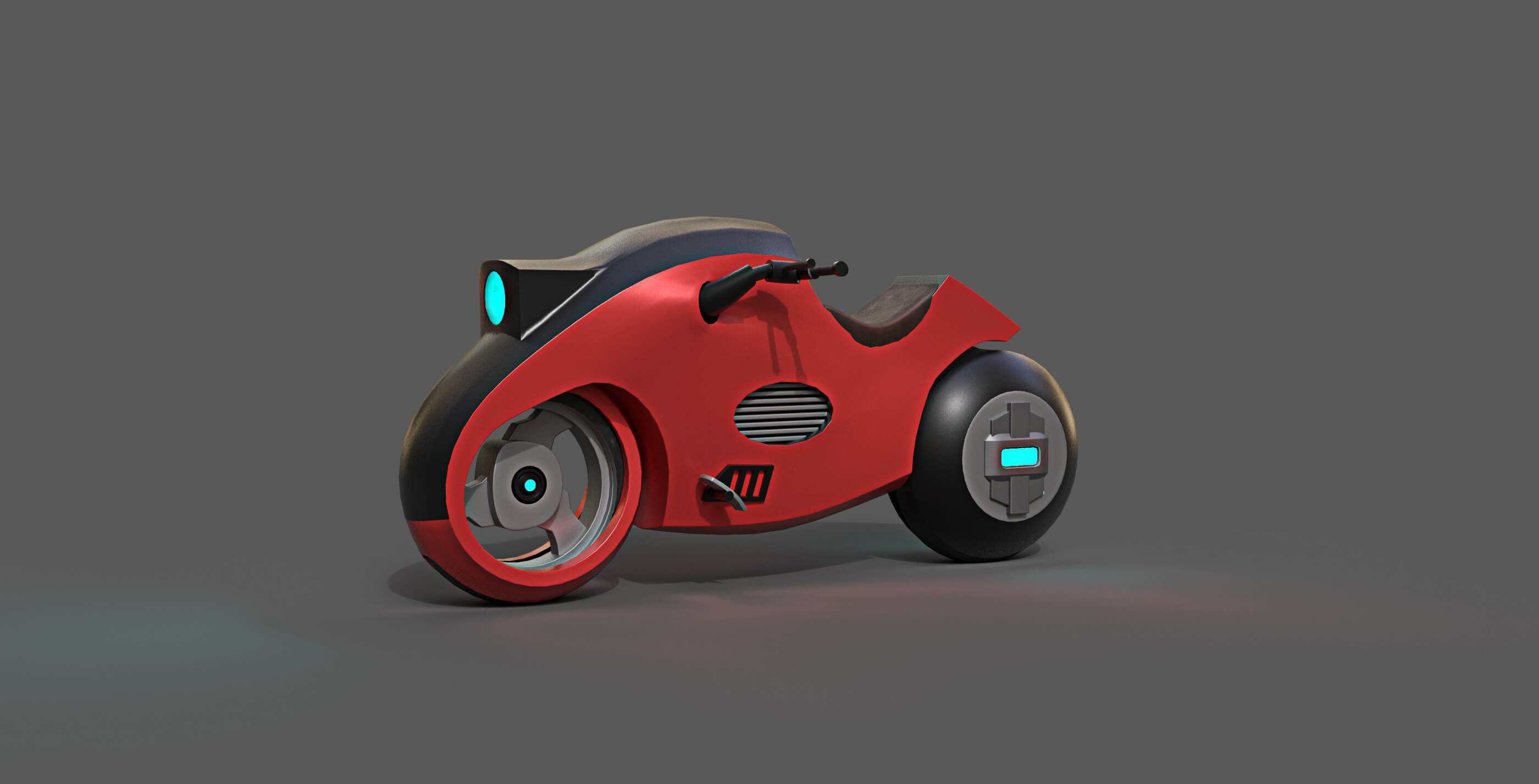 Sci-Fi Bike 6 3D Model by netleon