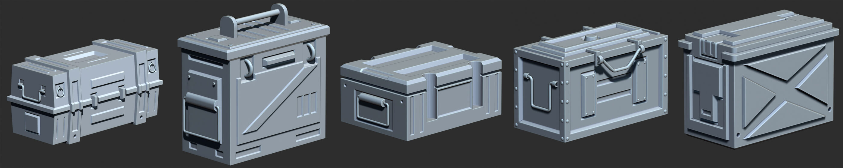 Sci-Fi Box Base Mesh Vol 1 3D Model by netleon