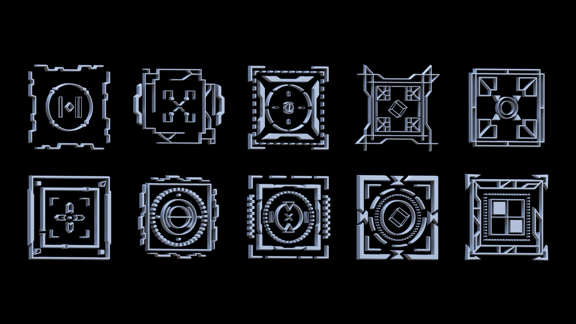 Sci-Fi Hologram Base Mesh Vol 3 3D Model by netleon