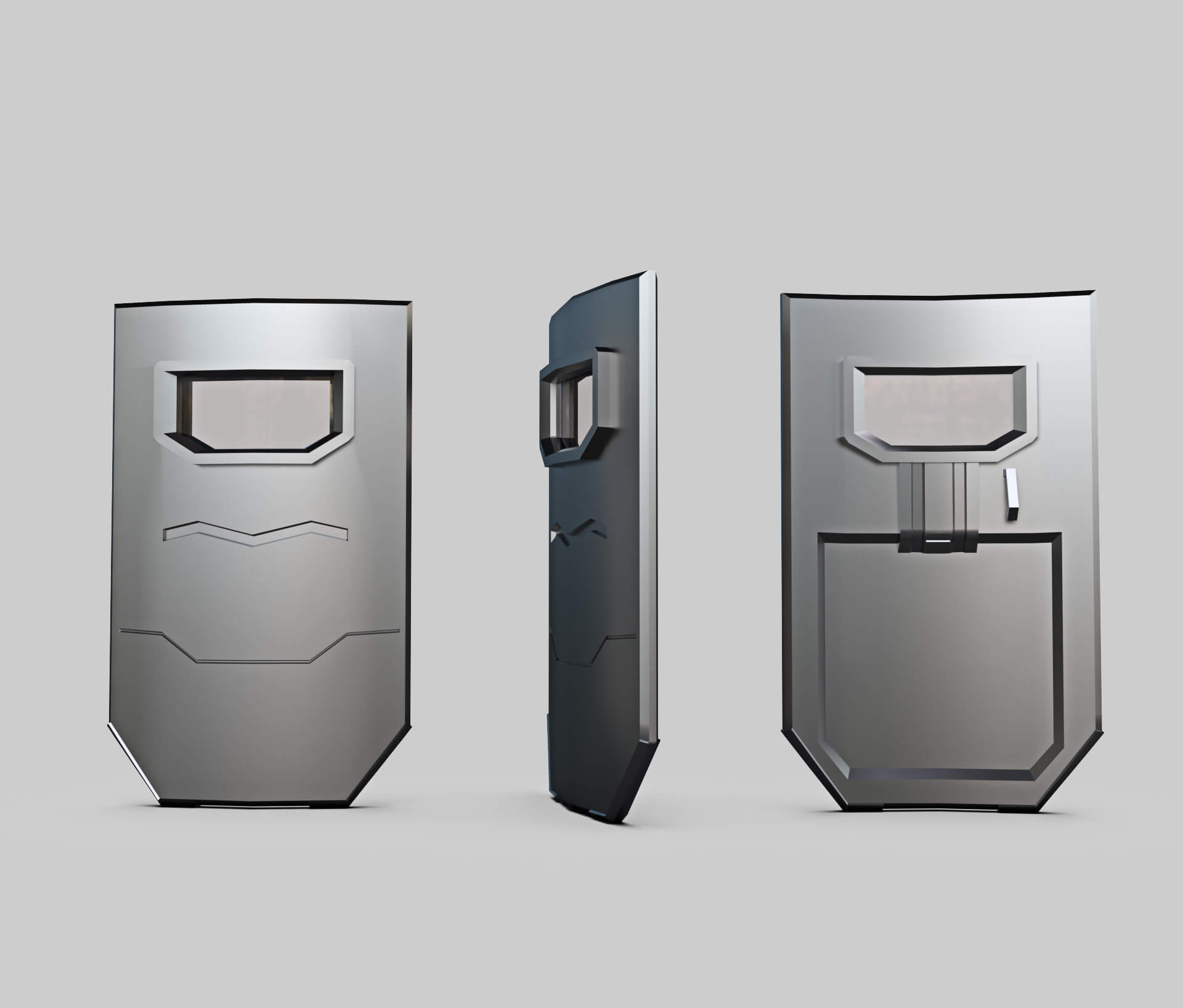 Sci-Fi Shield Base Mesh 3D Model by netleon