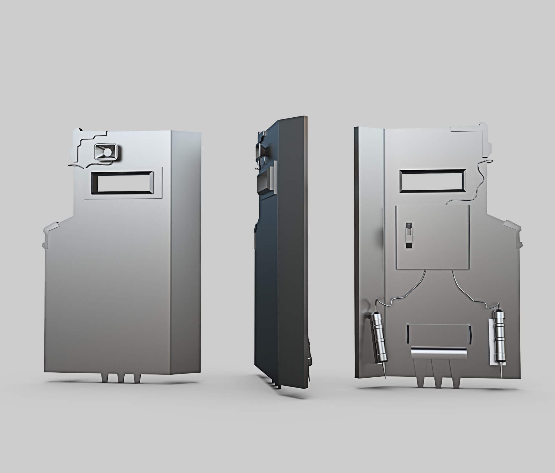 Sci-Fi Shield Base Mesh 3D Model by netleon