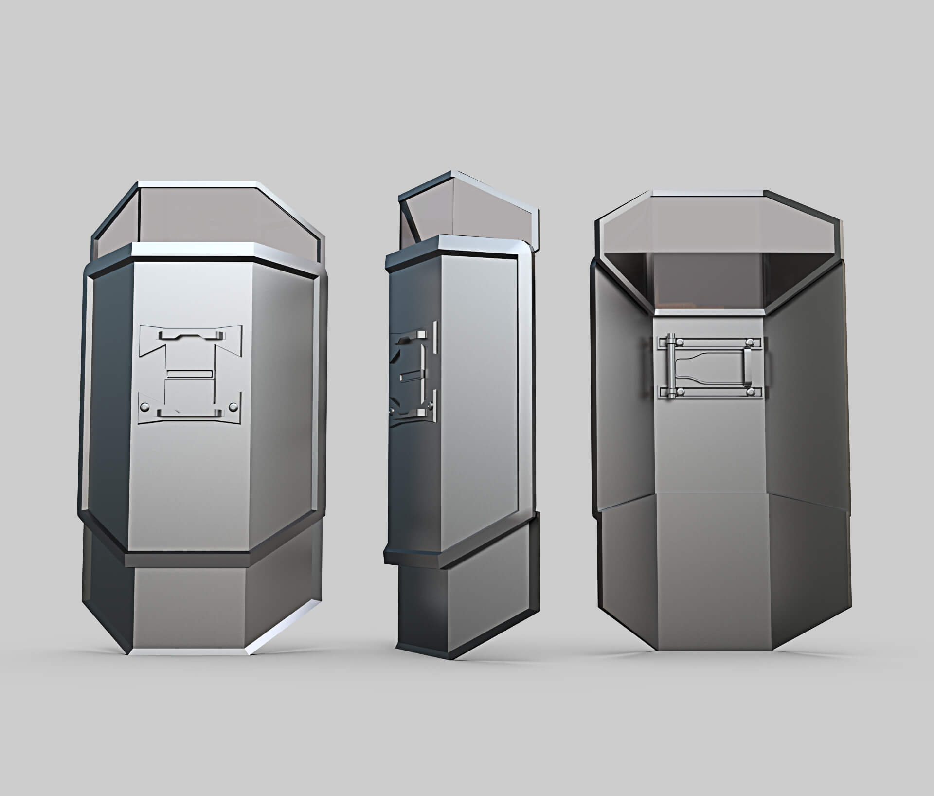 Sci-Fi Shield Base Mesh 3D Model by netleon