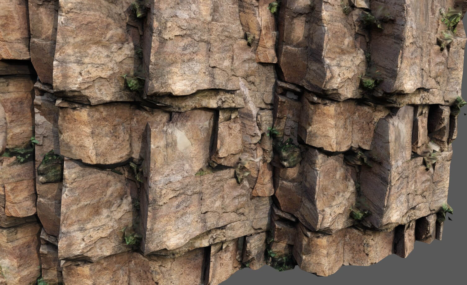 Stone Cliff - 3D Model by netleon