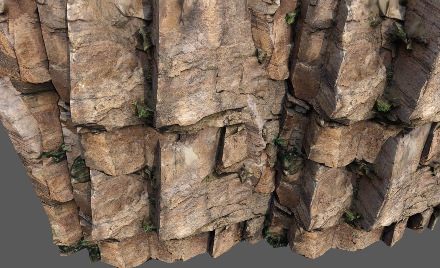 Stone Cliff - 3D Model by netleon