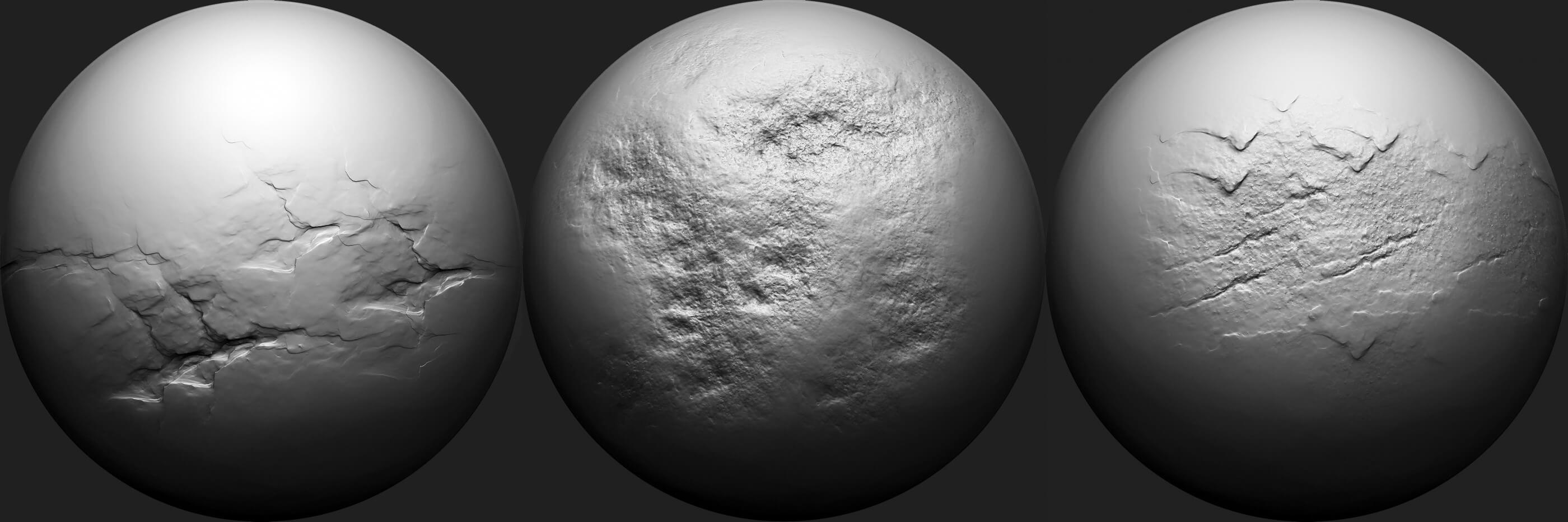 Stone Detail Brushes - Zbrush Brush or Tool by netleon