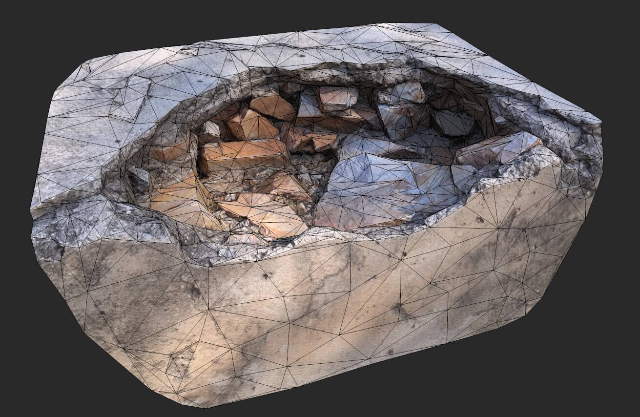 Stone Wall 2 - 3D Model by netleon