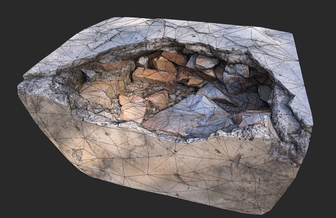 Stone Wall 2 - 3D Model by netleon