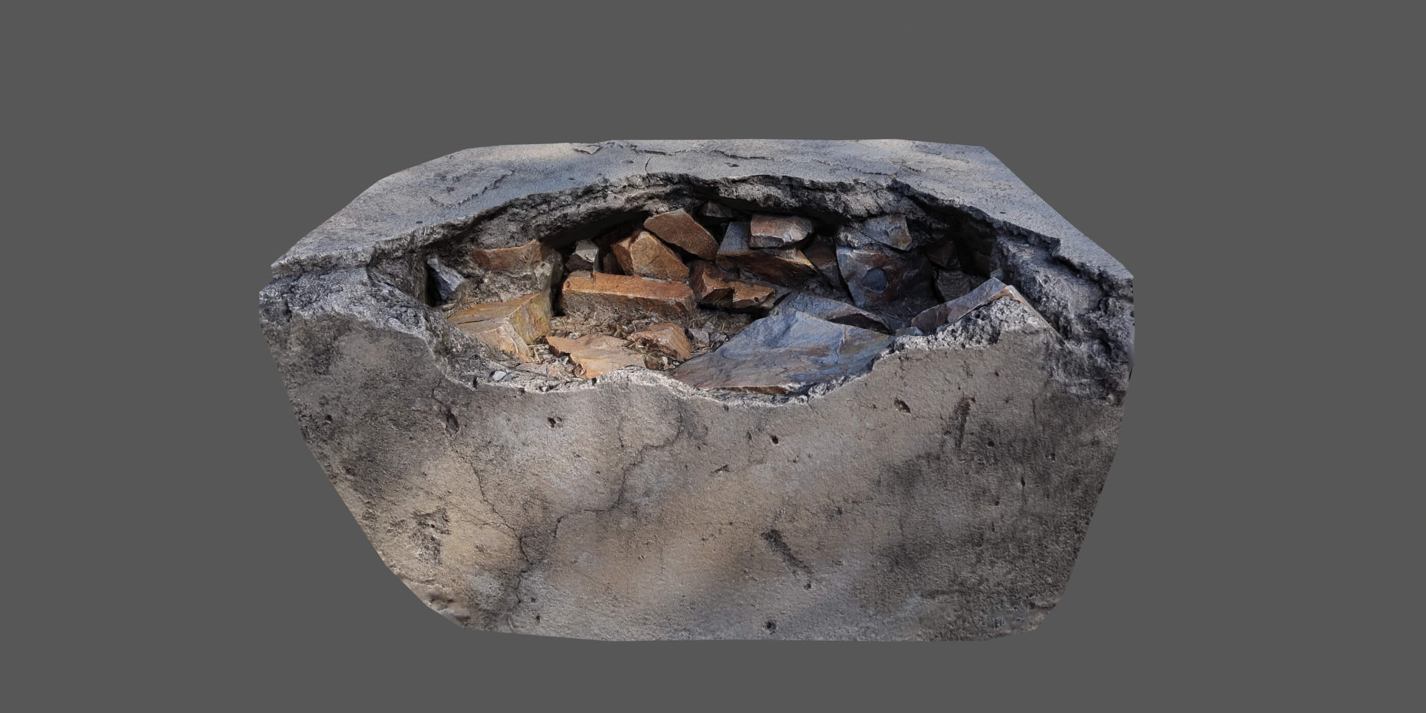 Stone Wall 2 - 3D Model by netleon