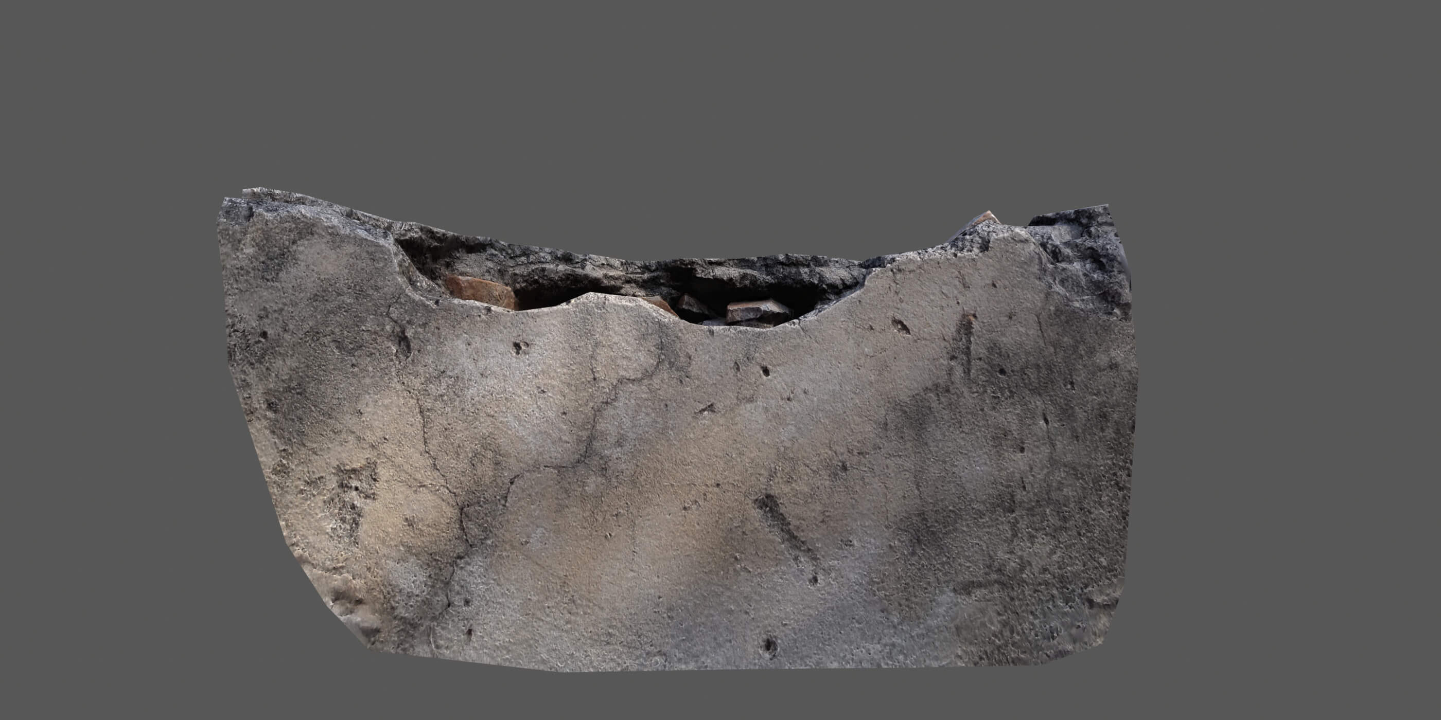 Stone Wall 2 - 3D Model by netleon