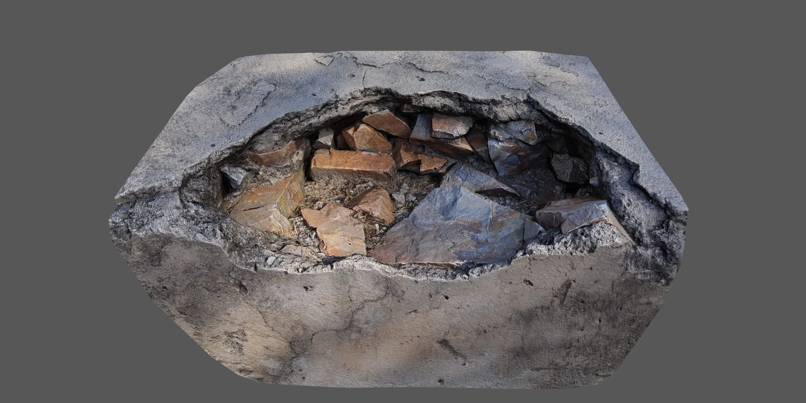 Stone Wall 2 - 3D Model by netleon